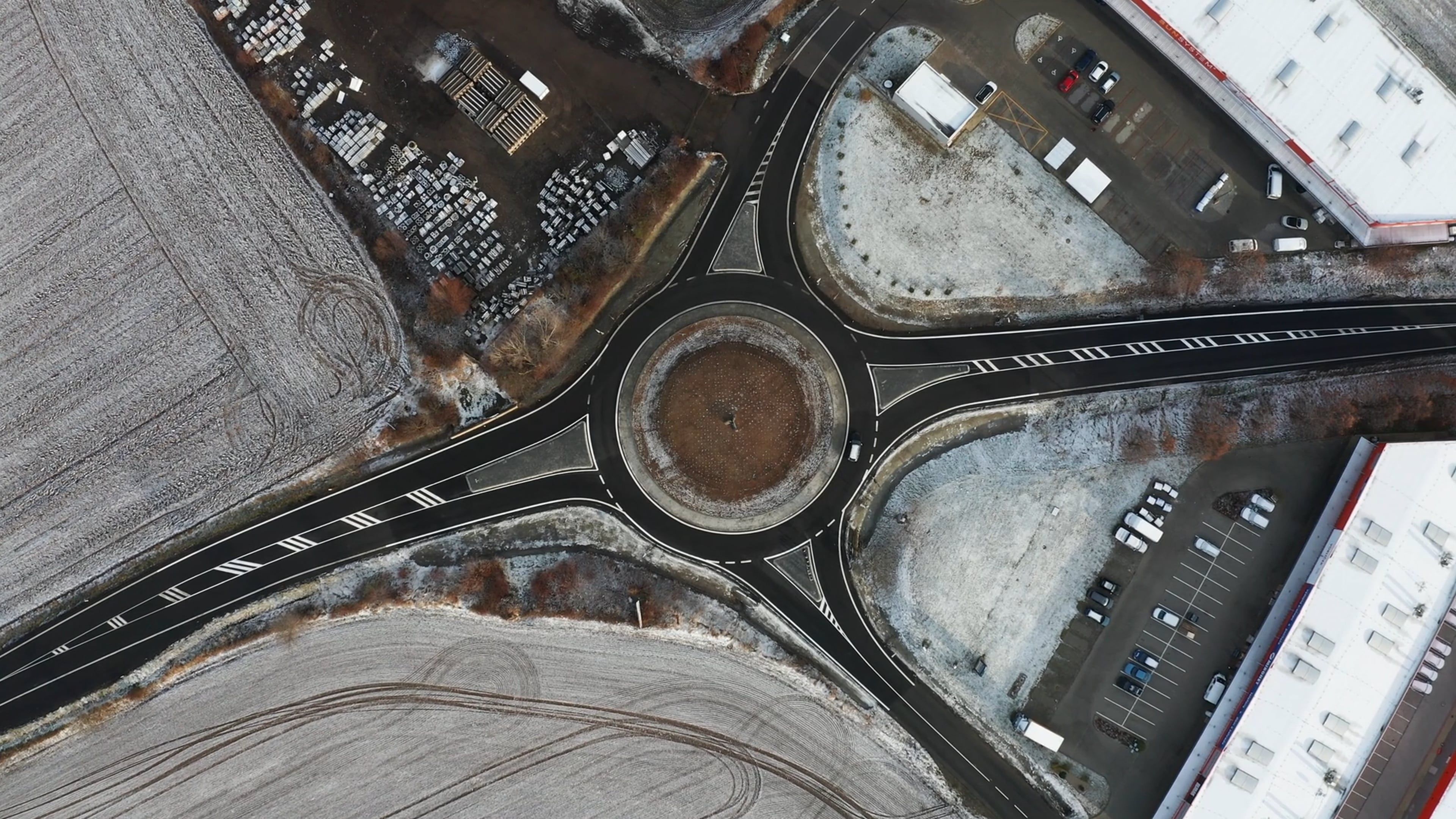 Roundabout in Winter Free Stock Video Footage, Royalty-Free 4K & HD ...