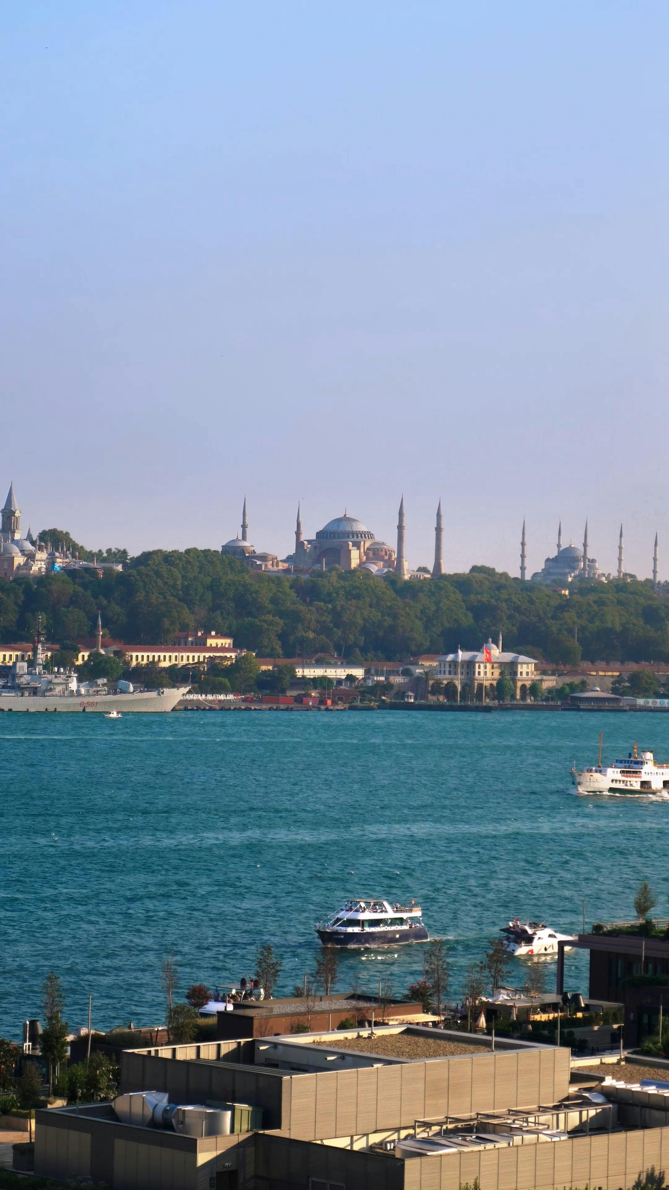 Watercrafts in the Bosphorus Strait, Istanbul Free Stock Video Footage ...