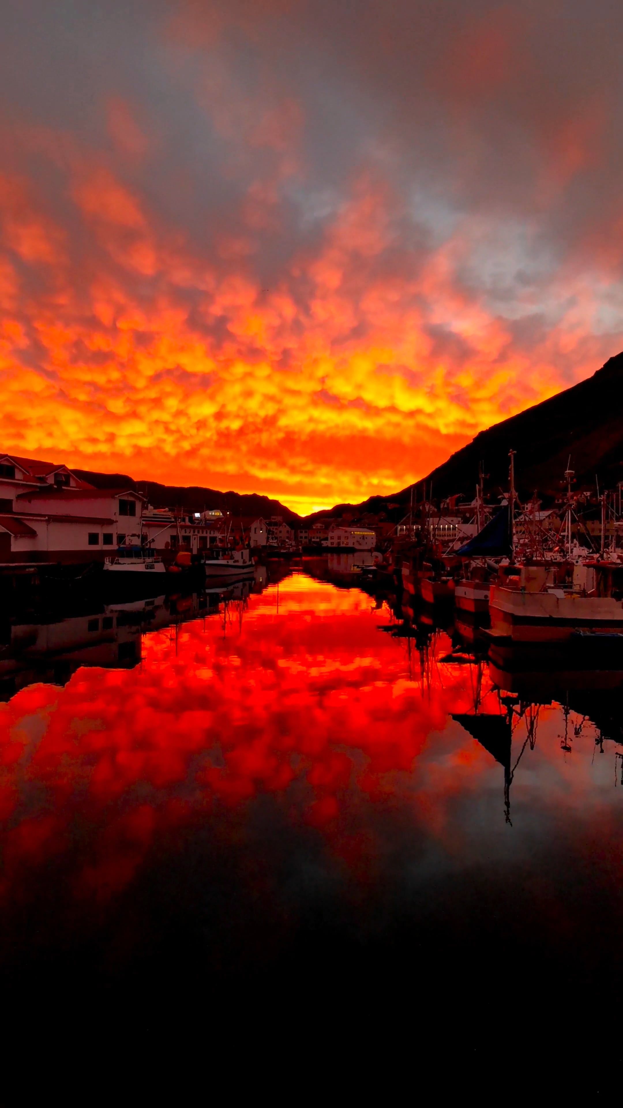 Red Sunset over Harbor Free Stock Video Footage, Royalty-Free 4K & HD ...