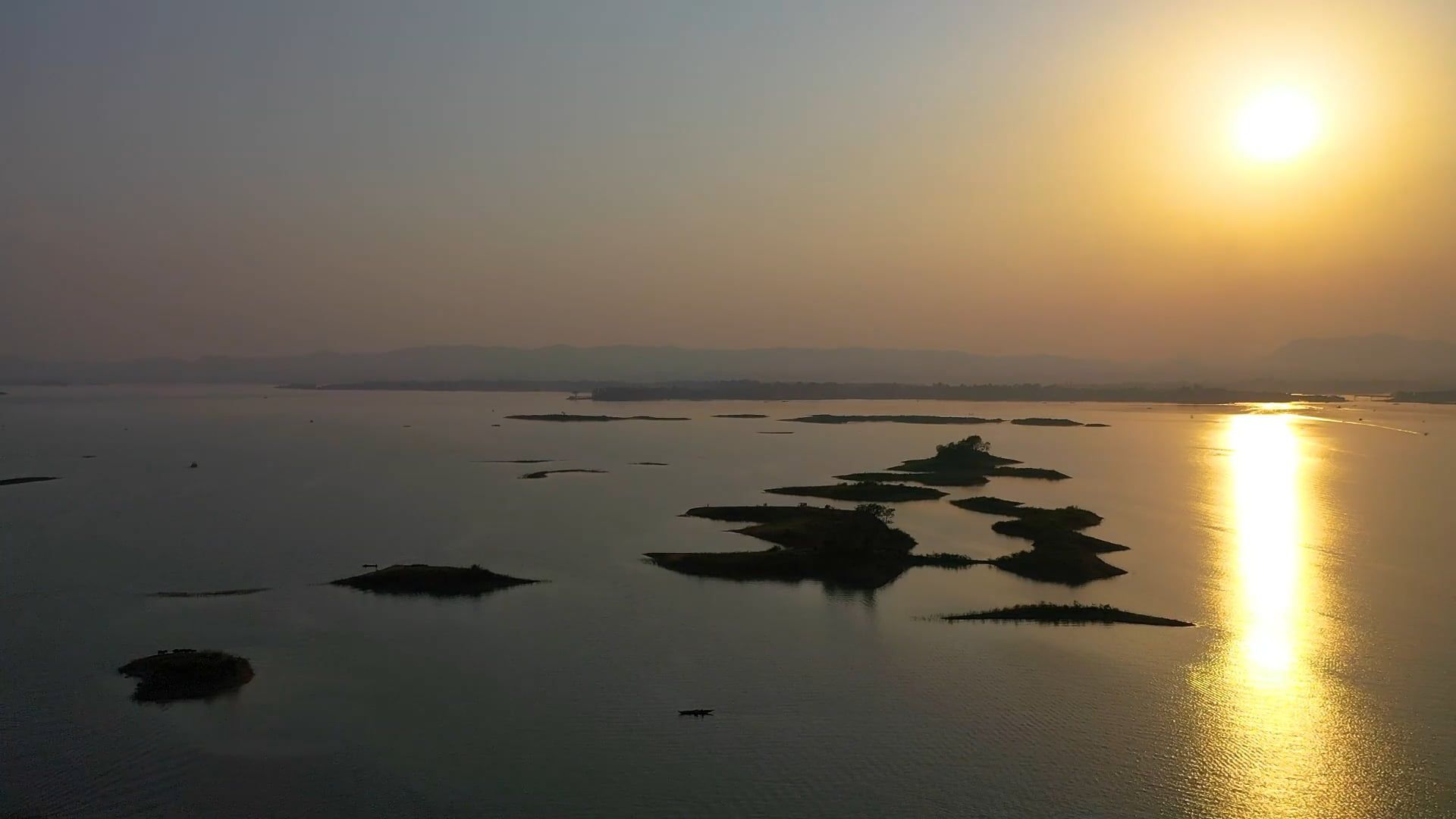 Sun in Sky over Islands on Sea Free Stock Video Footage, Royalty-Free ...