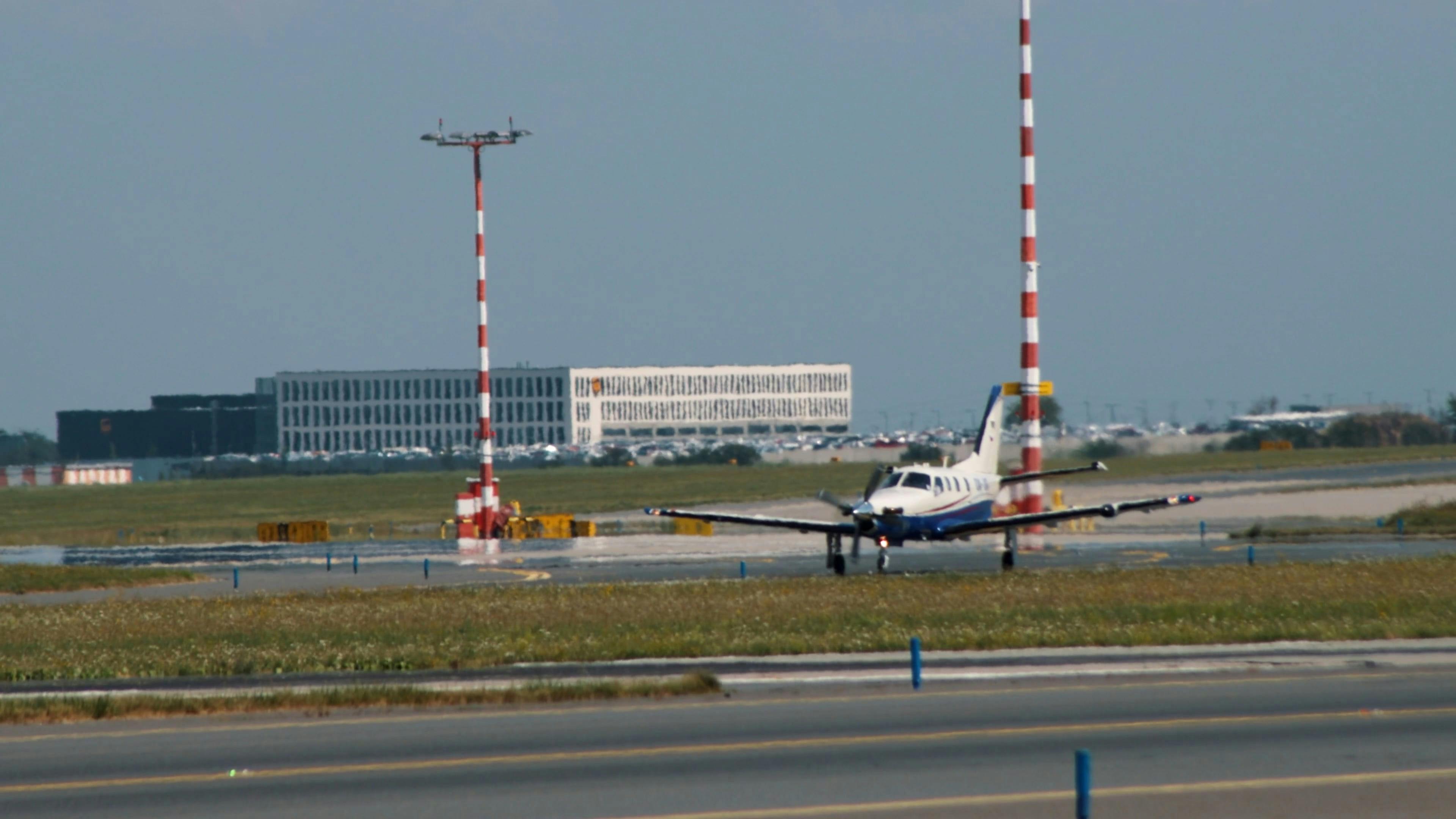 A Private Jet Landing at Prague Airport Free Stock Video Footage ...