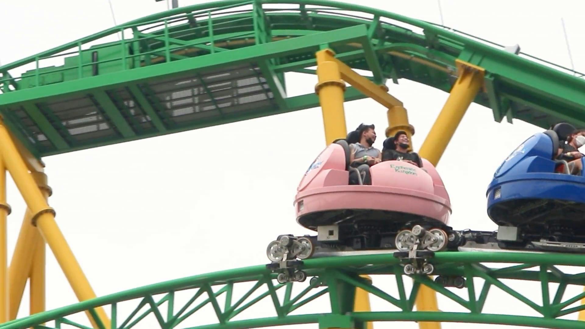 People On A Roller Coaster Ride Having Fun Free Stock Video Footage ...