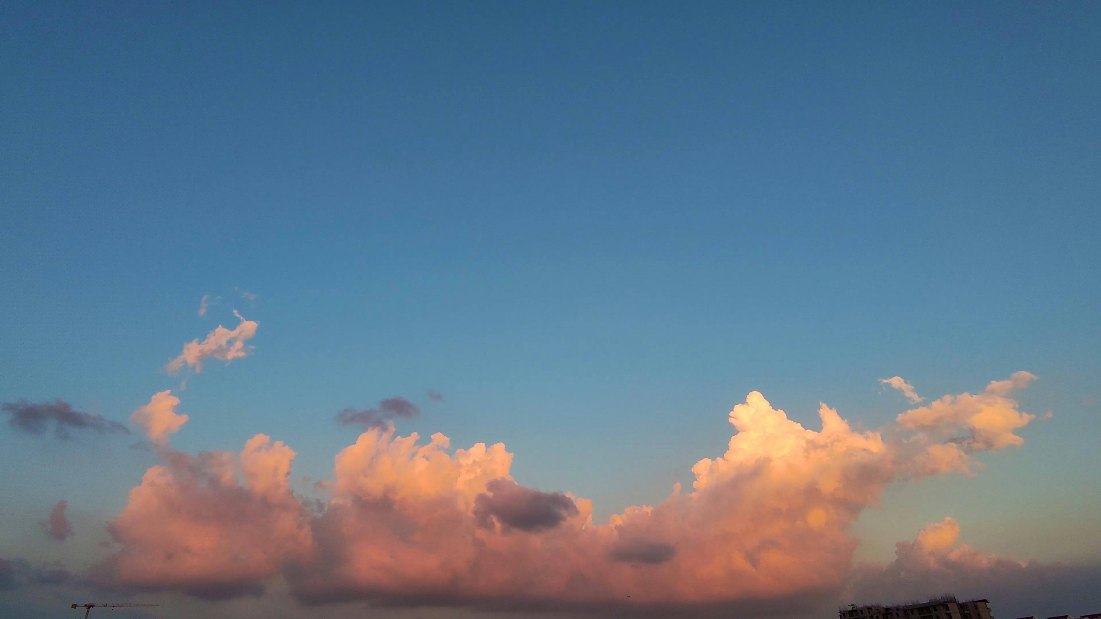Time Lapse of Moving Clouds on a Blue Sky Free Stock Video Footage ...