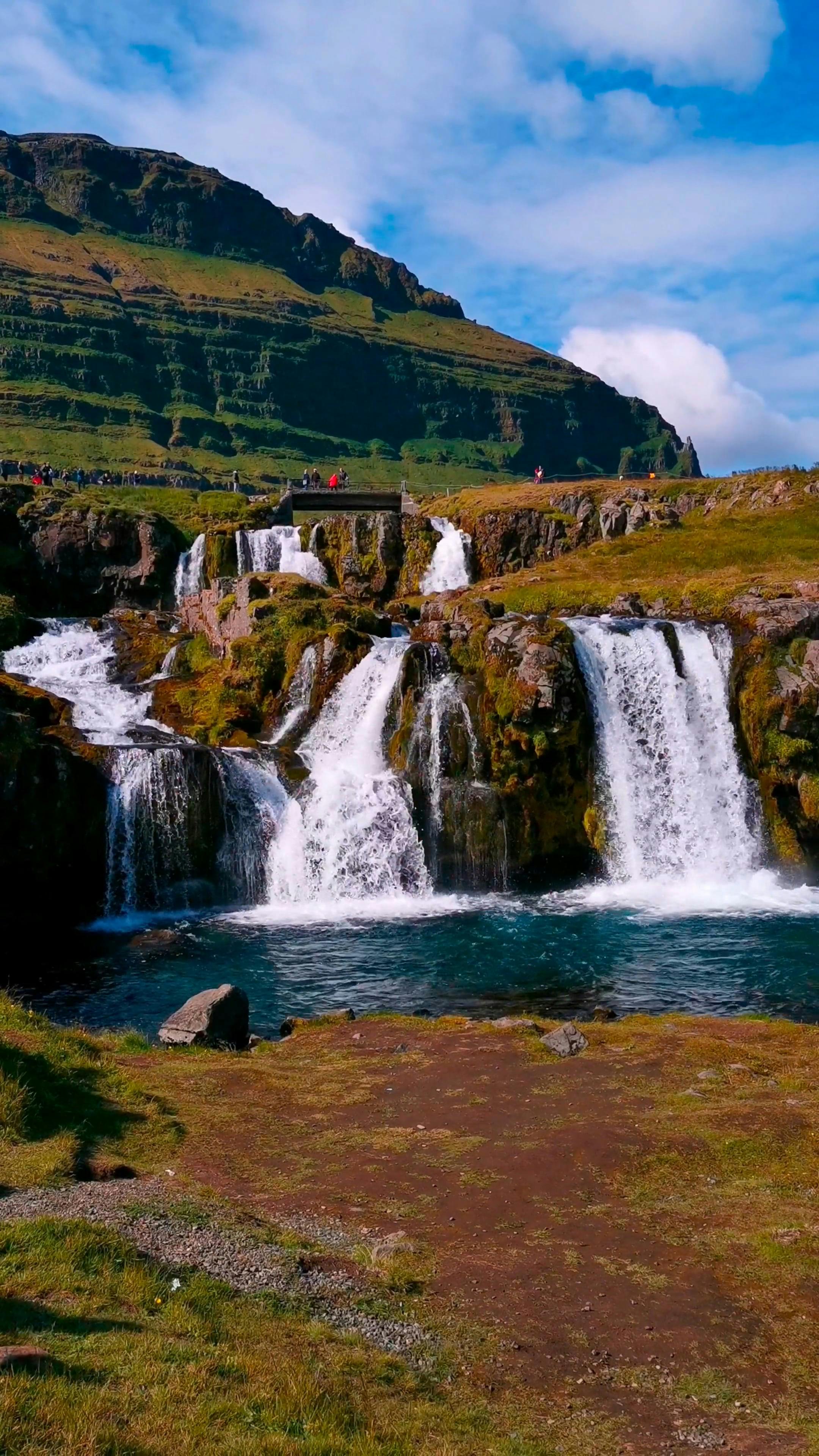 Waterfalls Falling into Lake Free Stock Video Footage, Royalty-Free 4K ...