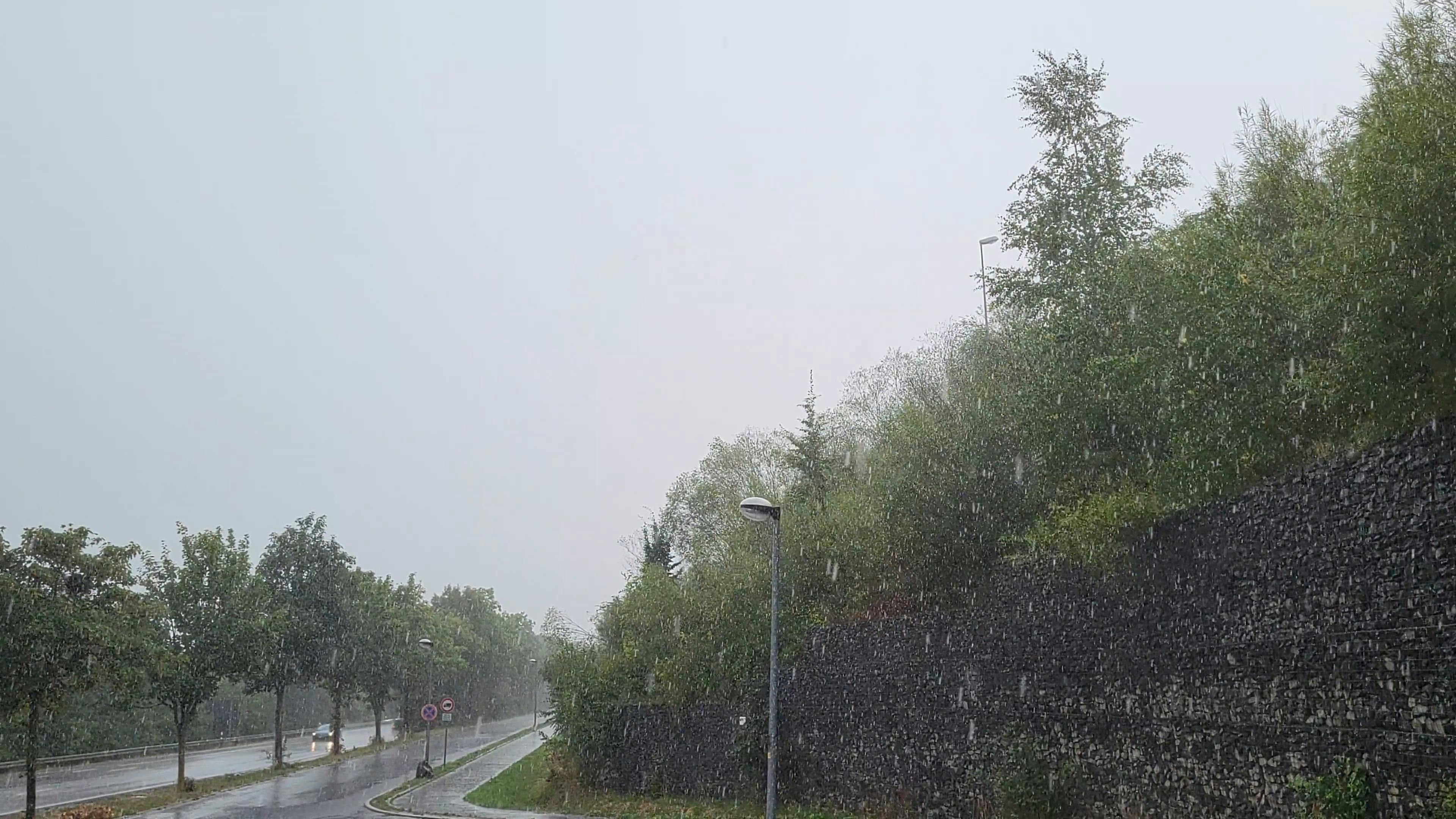 Heavy Rain in Town Free Stock Video Footage, Royalty-Free 4K & HD Video ...