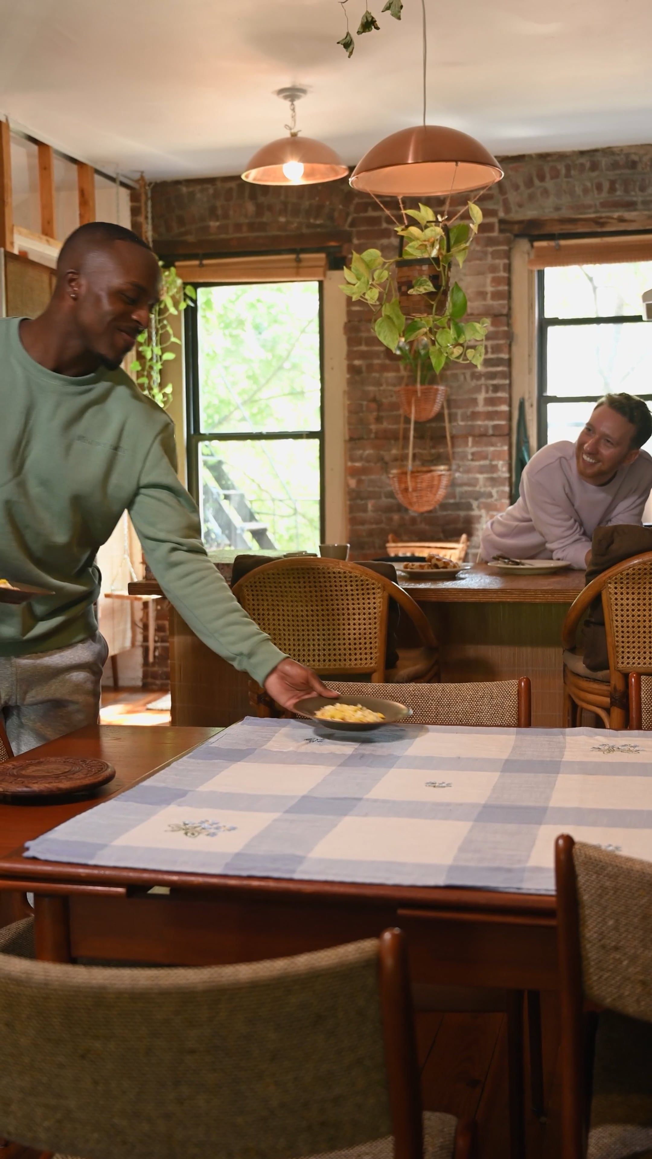 Two Men about to Have Breakfast at Home Free Stock Video Footage ...
