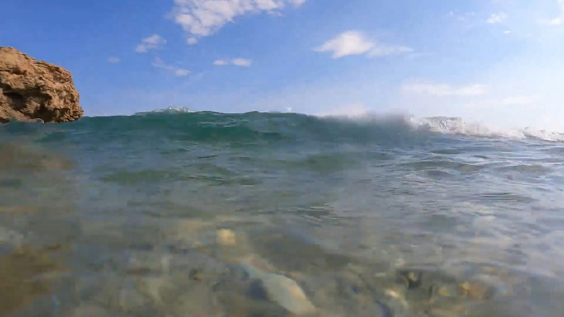 Under Water near Sea Shore Free Stock Video Footage, Royalty-Free 4K ...