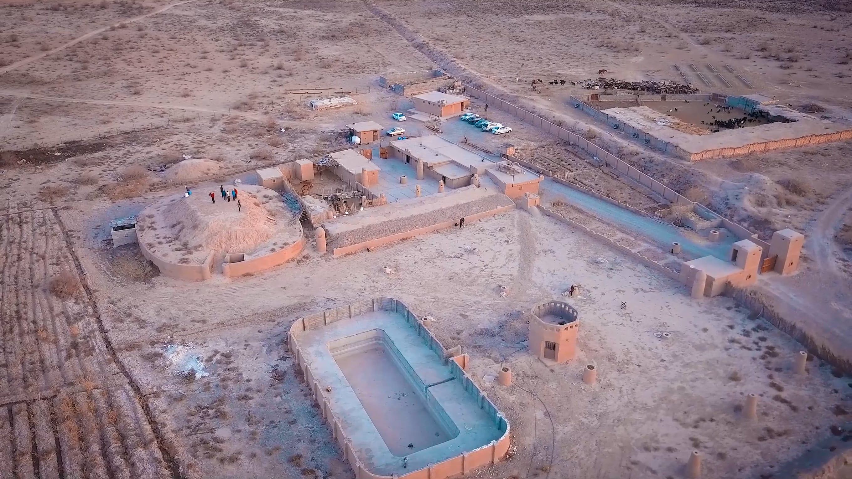 An Aerial Footage of Ancient Ruins of Babylon Free Stock Video Footage ...