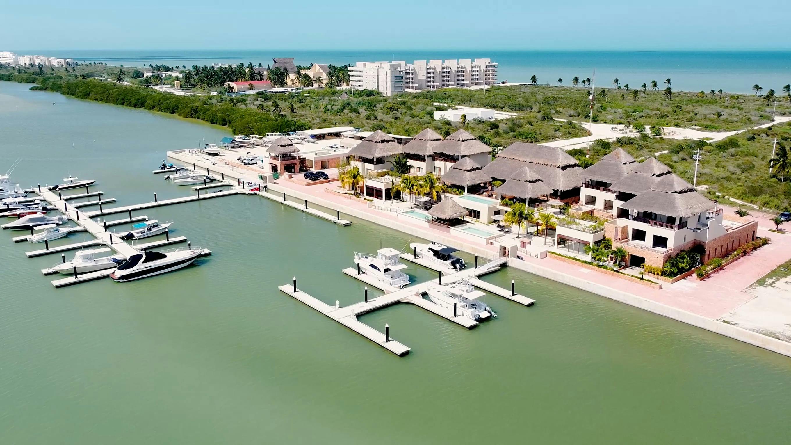 Drone Video of the Grand Marina Kinuh Complex in Yucatán, Mexico Free ...