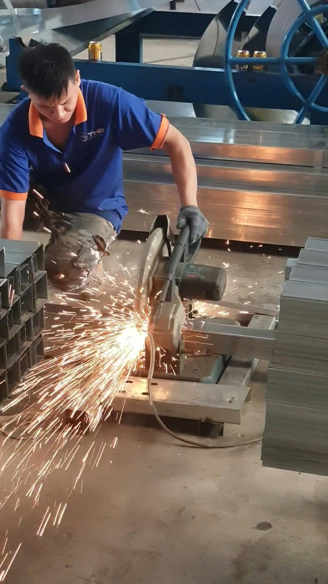 Close-up View Of Grinding Machine With Sparks Free Stock Video Footage ...