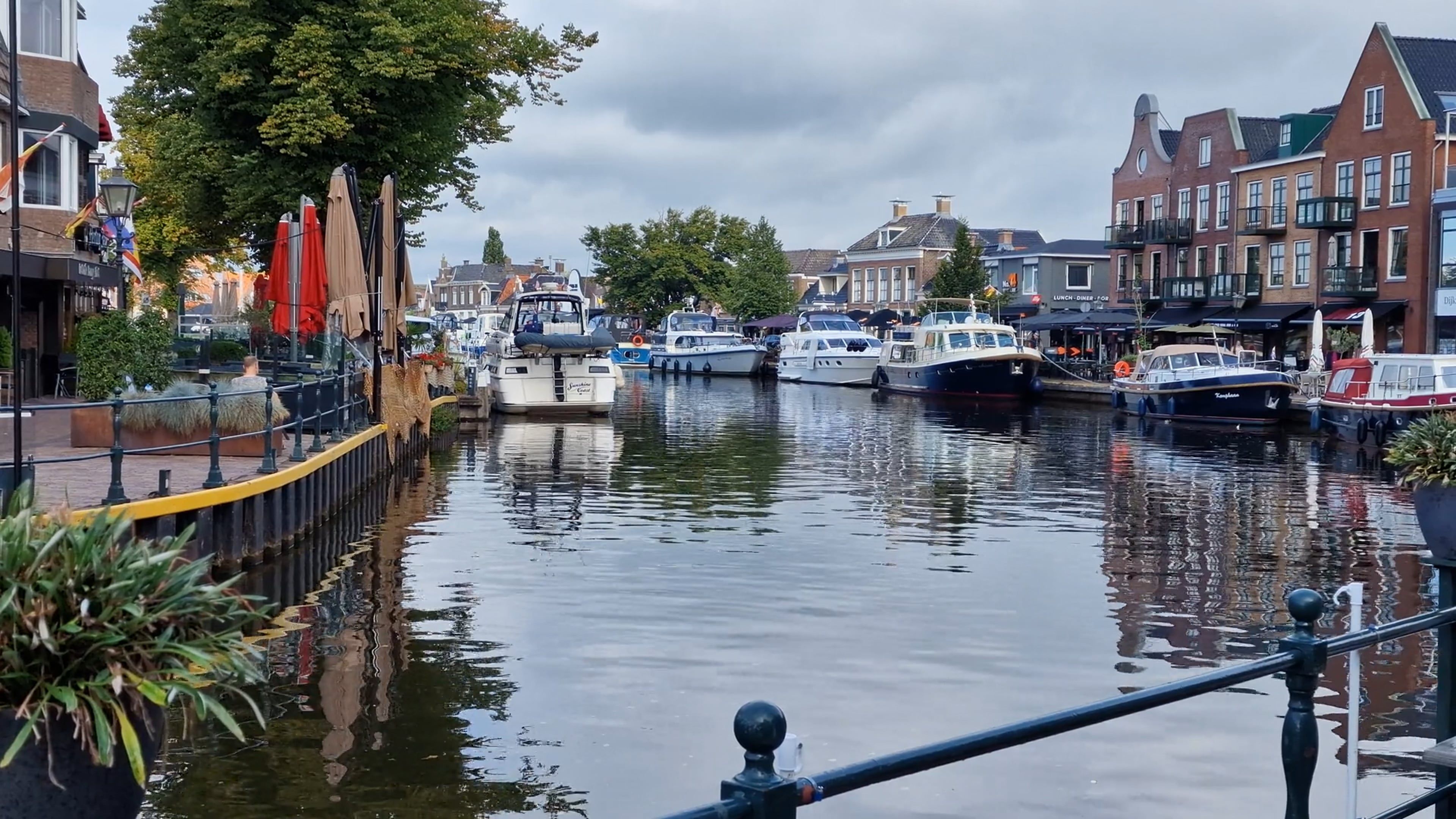 River in Town Free Stock Video Footage, Royalty-Free 4K & HD Video Clip
