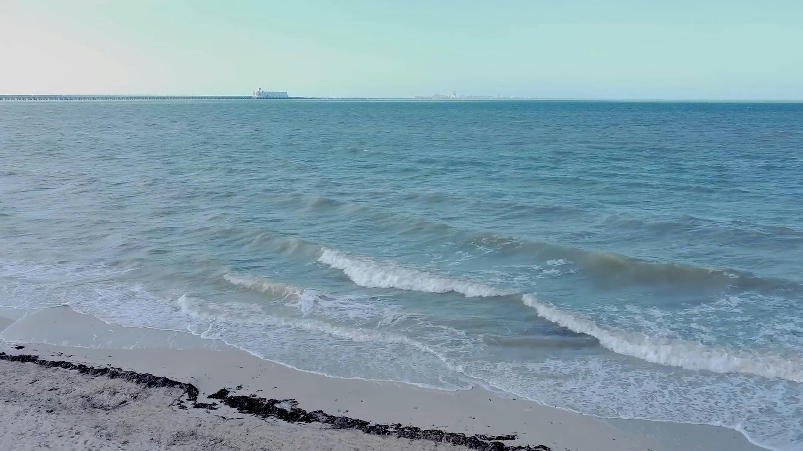 Calm Sea Waters at Progreso Beach in Yucatán, Mexico Free Stock Video ...