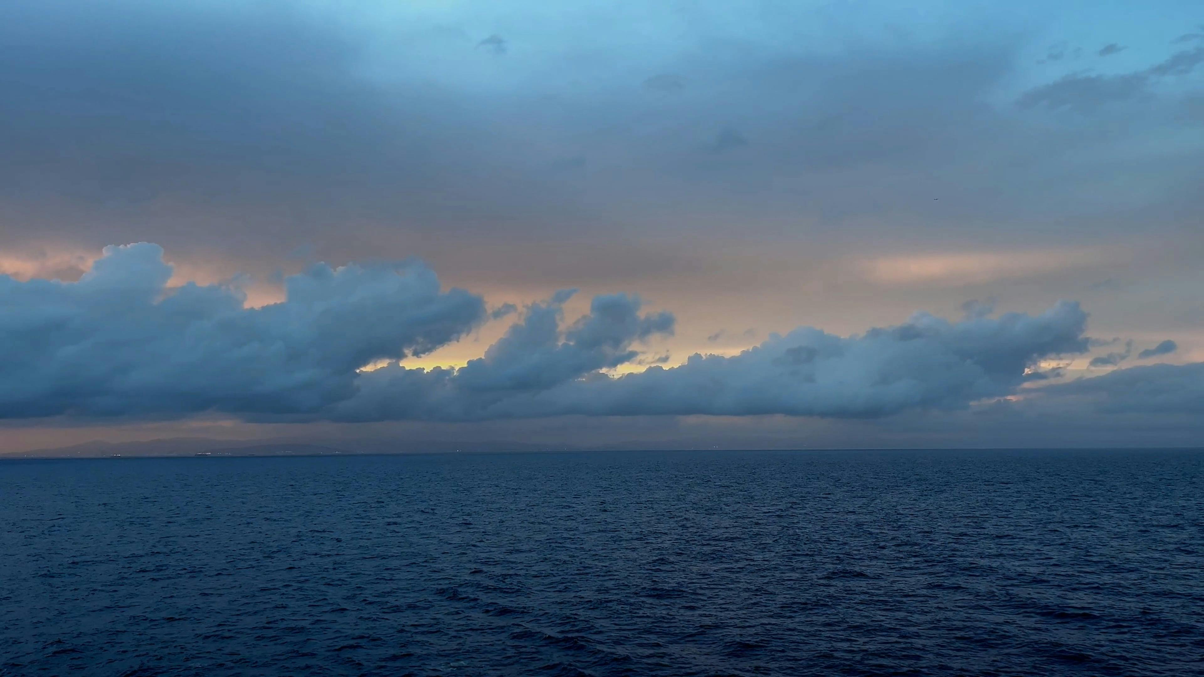 Moody Sky over Mediterranean Sea Free Stock Video Footage, Royalty-Free ...