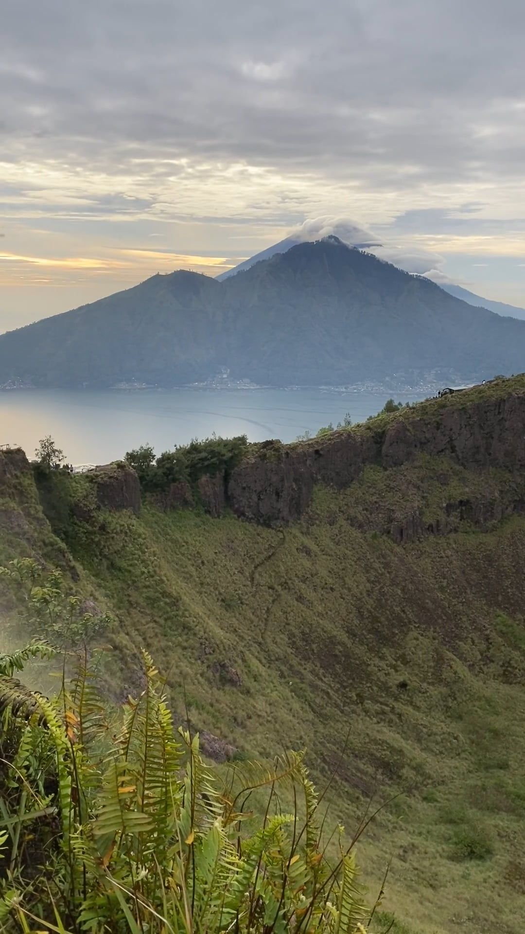 Stunning View of Active Volcano at Sunrise Free Stock Video Footage ...
