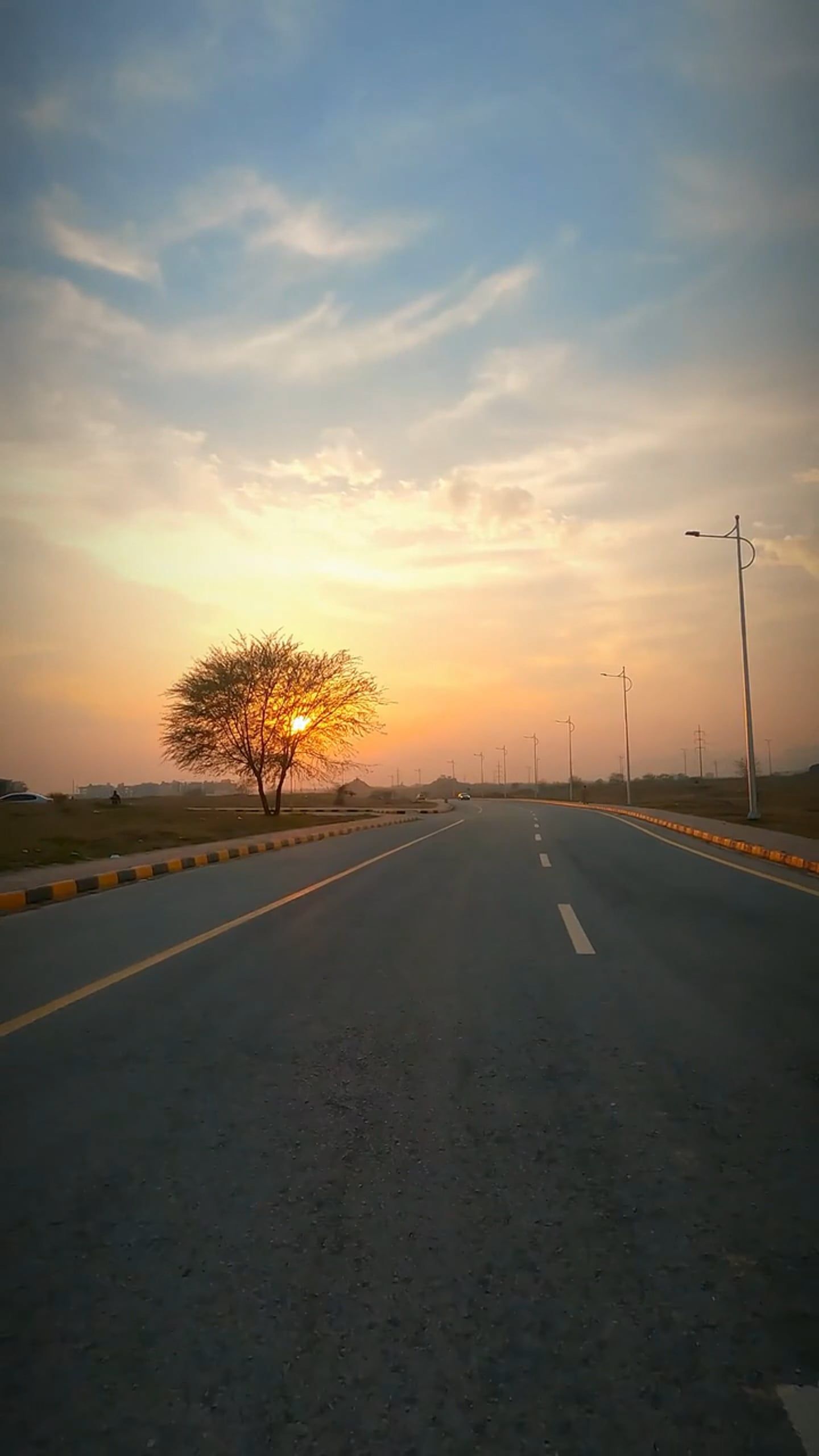 Driving on a Road at Sunset Free Stock Video Footage, Royalty-Free 4K ...