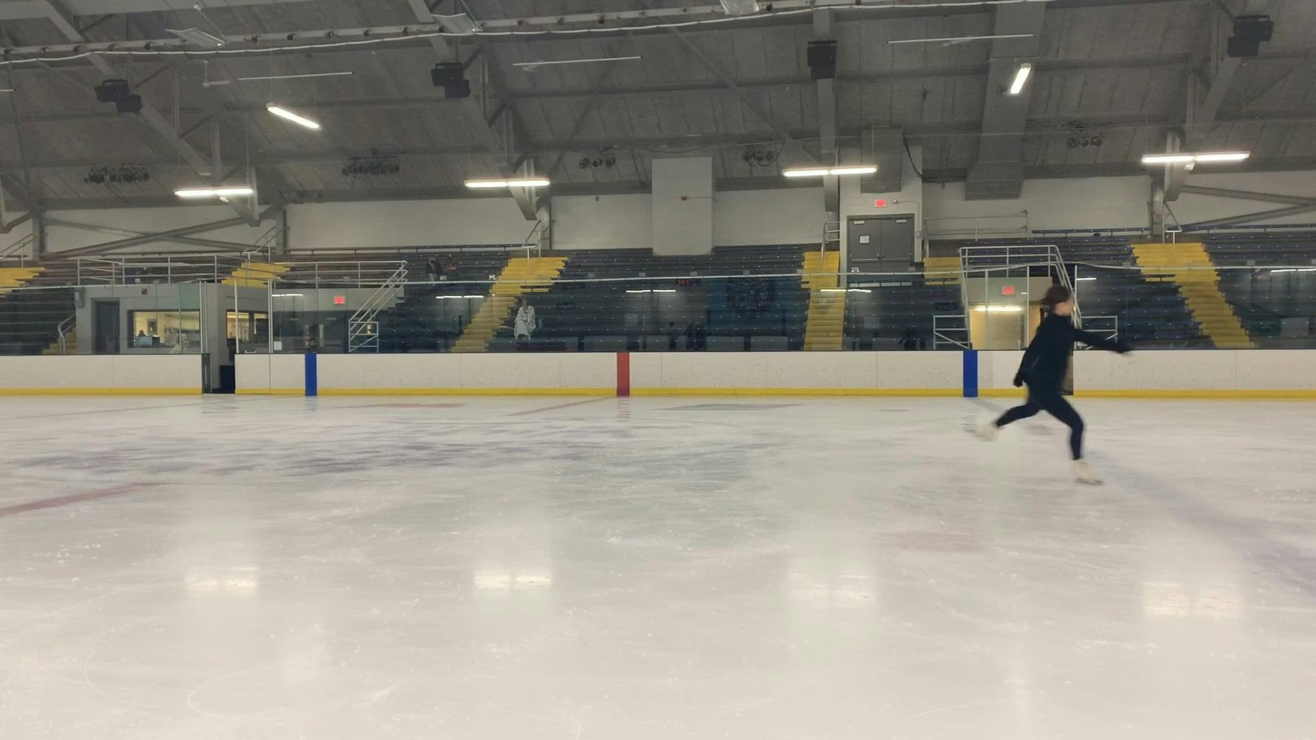 Woman Practicing Figure Skating Free Stock Video Footage, Royalty-Free ...