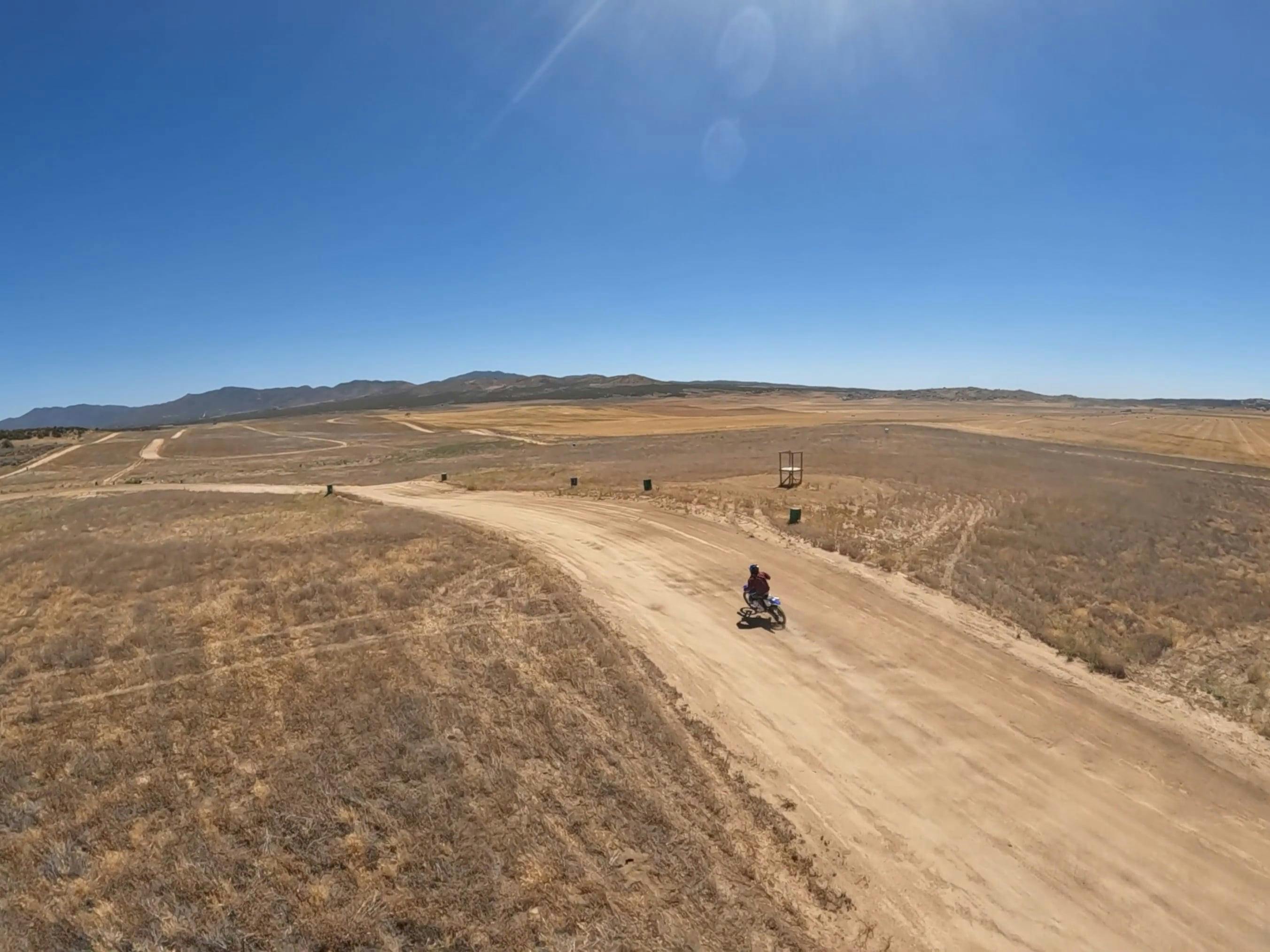 Drone Footage of a Person Riding a Motocross Free Stock Video Footage ...
