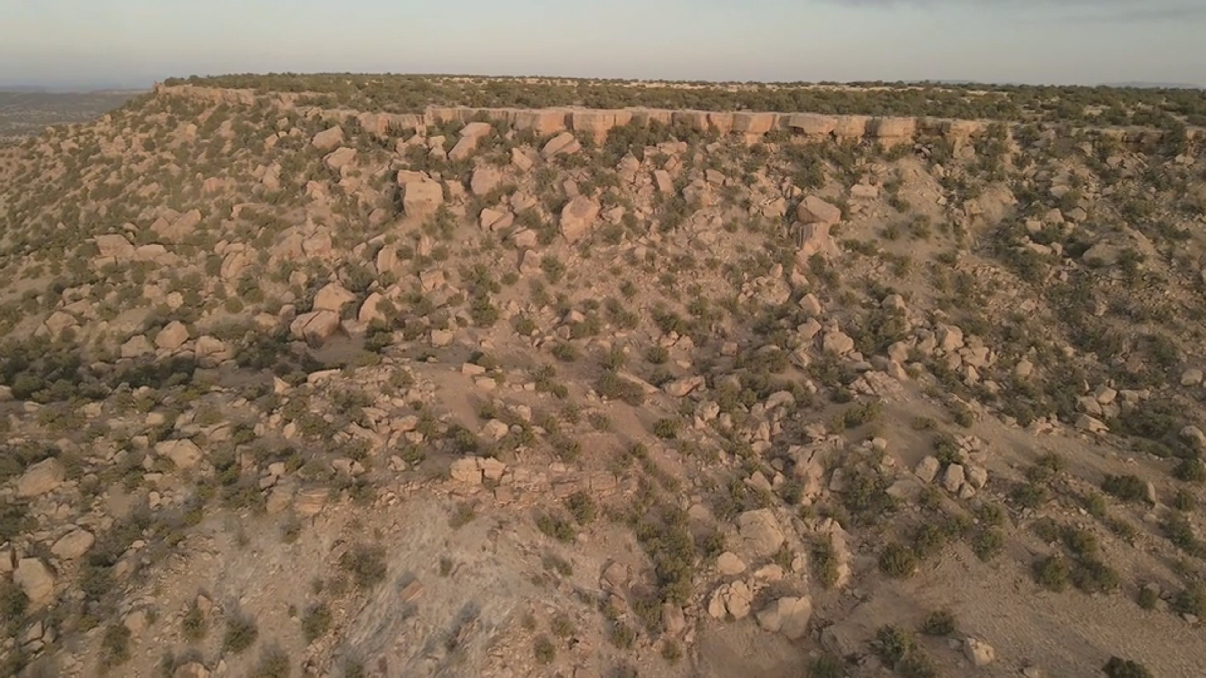 Drone Video of Rocks and Desert Plants in an Arid Landscape Free Stock ...