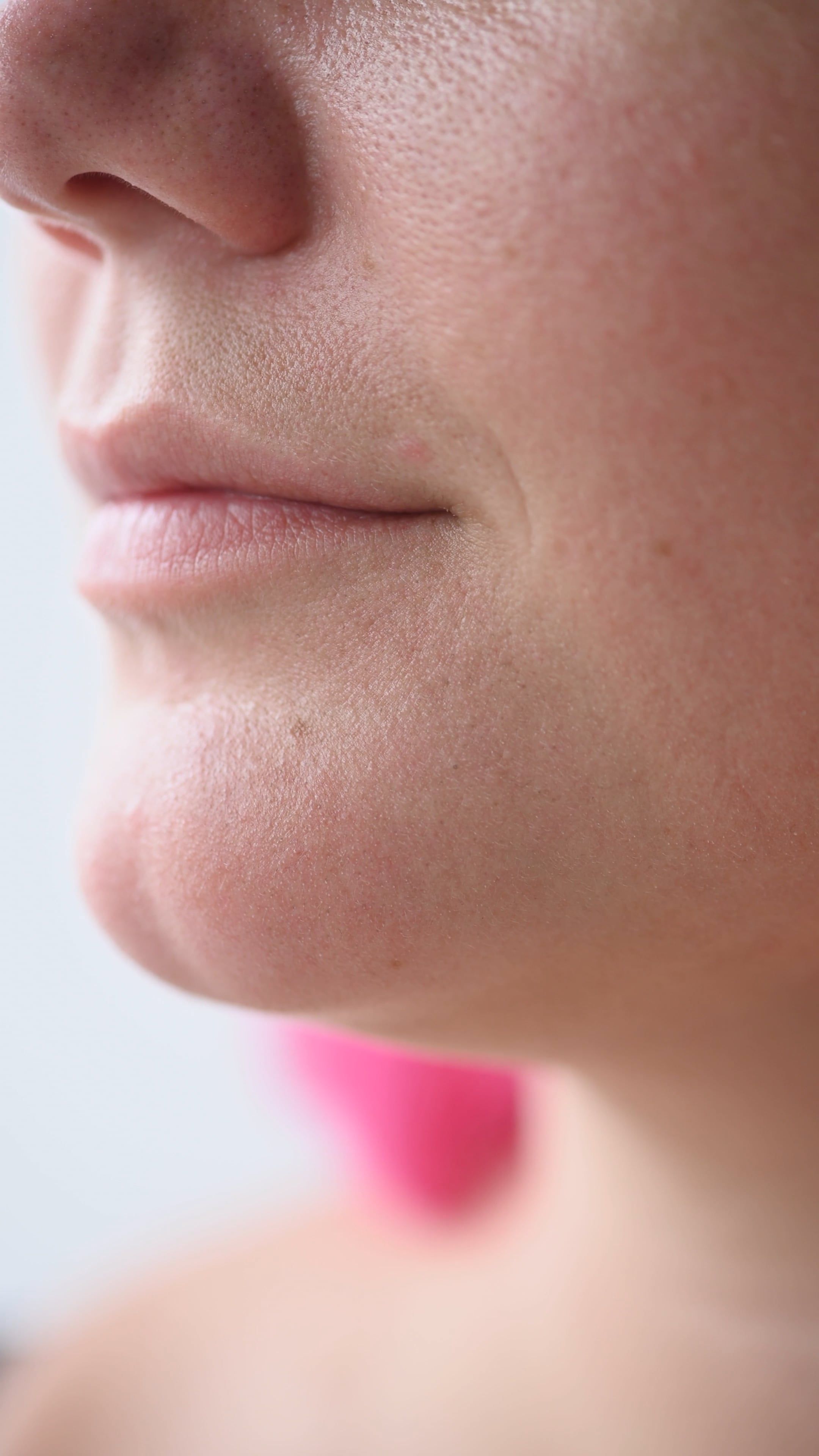 Extreme Close up of a Woman's Mouth and Chin Free Stock Video Footage ...