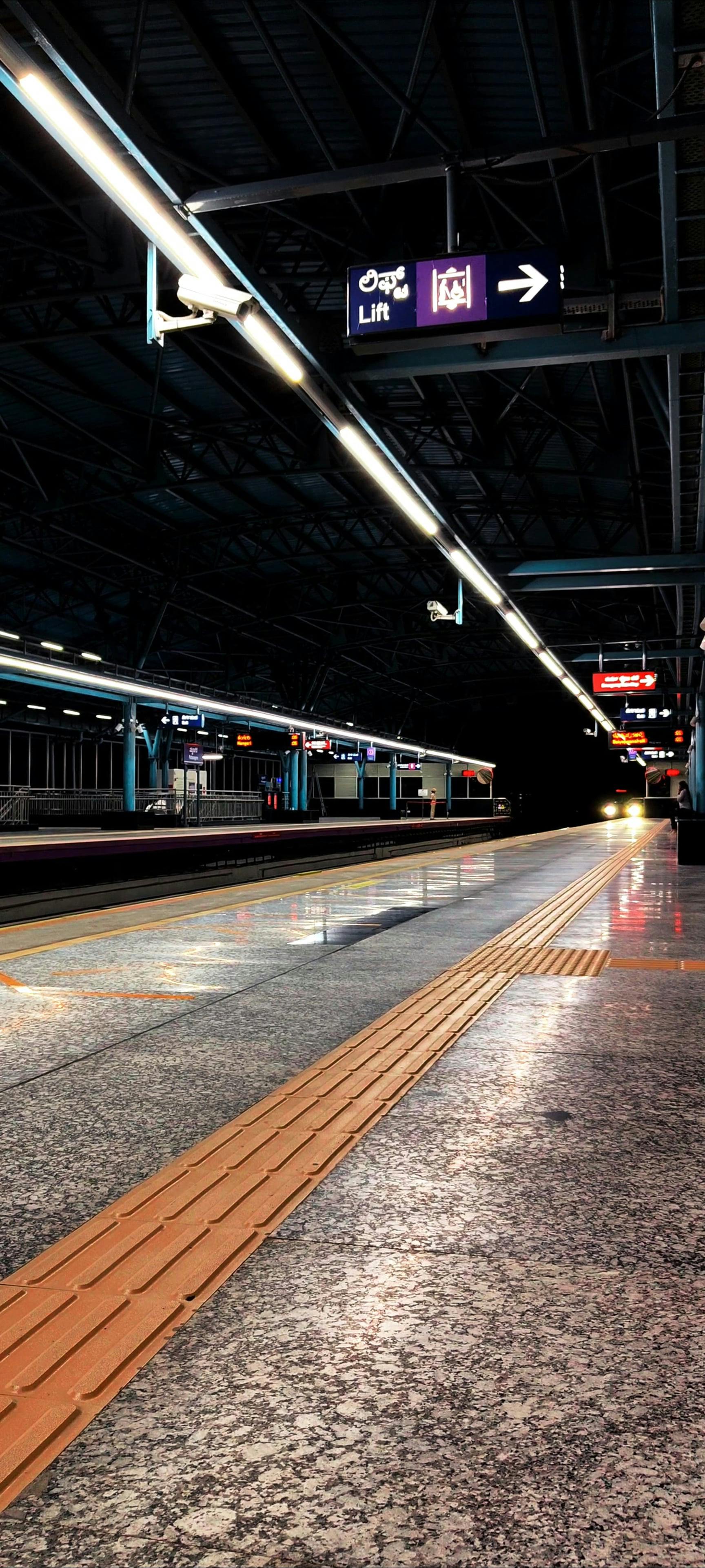 Platform on Metro Station at Night Free Stock Video Footage, Royalty ...