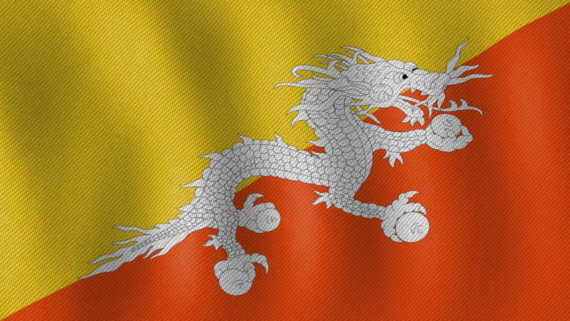 Close up of Bhutan Flag Free Stock Video Footage, Royalty-Free 4K & HD ...