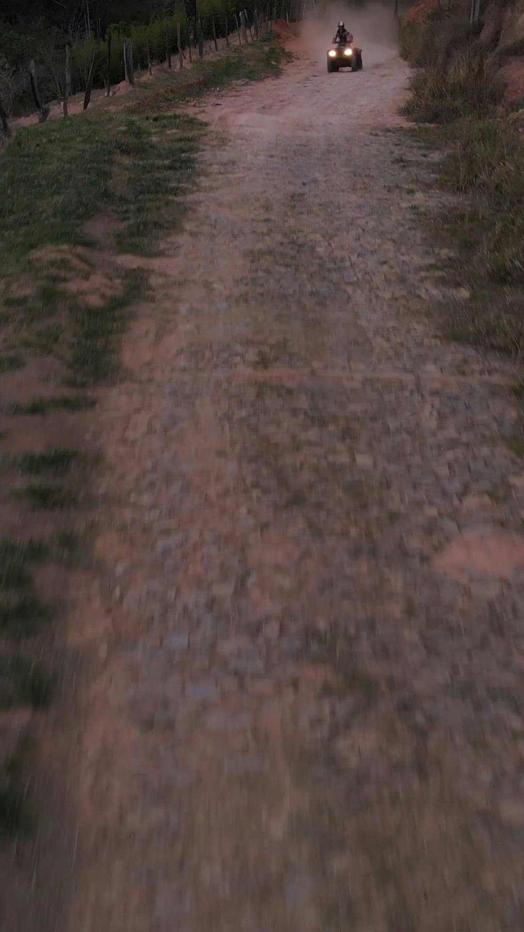 Off-Road Car Driving Along Dirt Road Free Stock Video Footage, Royalty ...