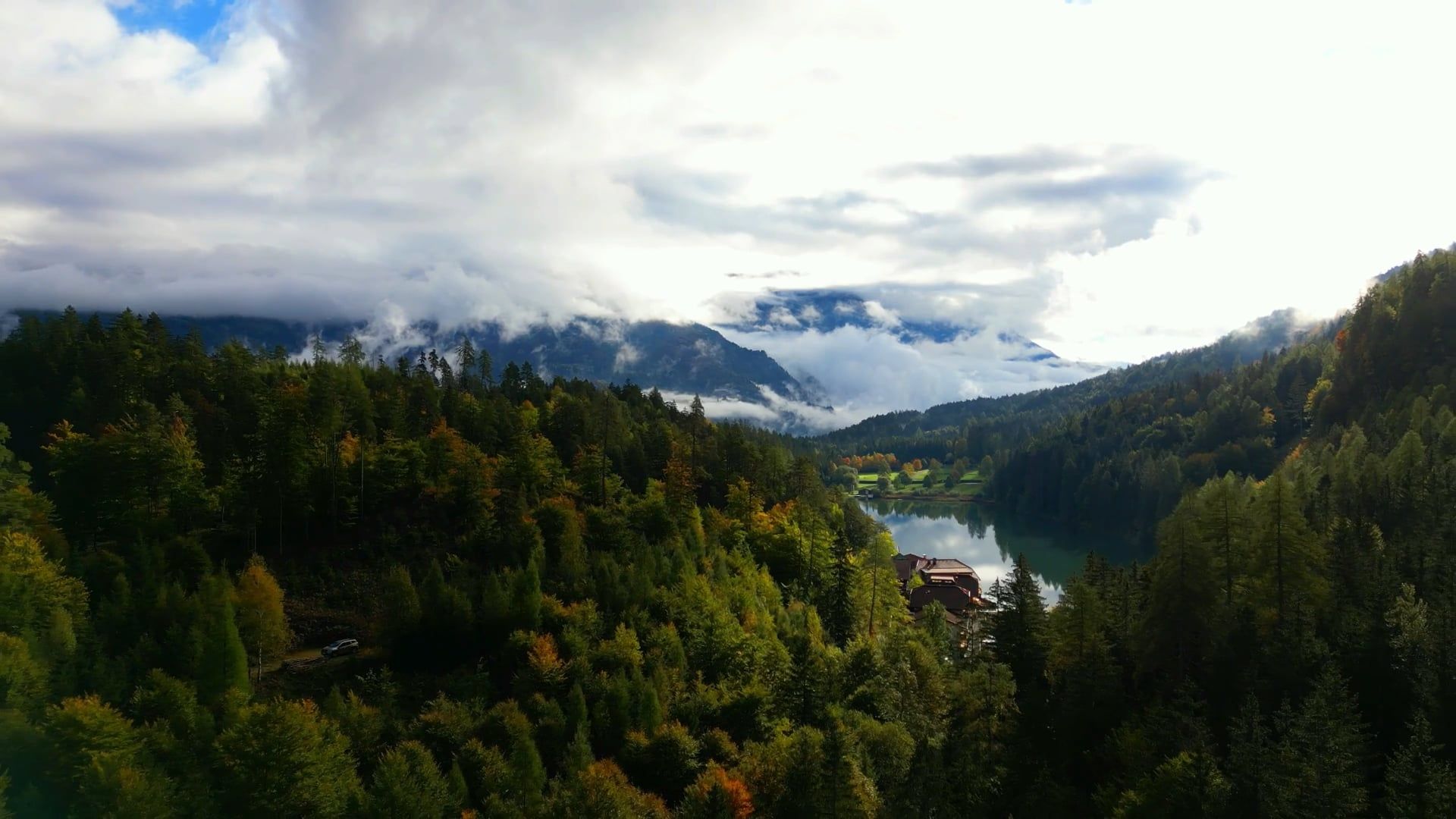 Overhead View of Lake and Woods Free Stock Video Footage, Royalty-Free ...