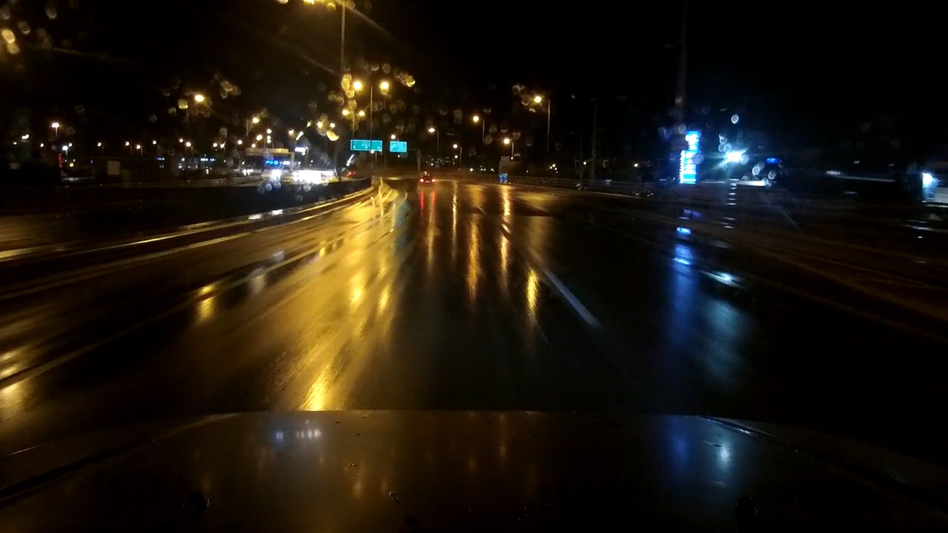 Dashcam Footage of a Wet Road Free Stock Video Footage, Royalty-Free 4K ...