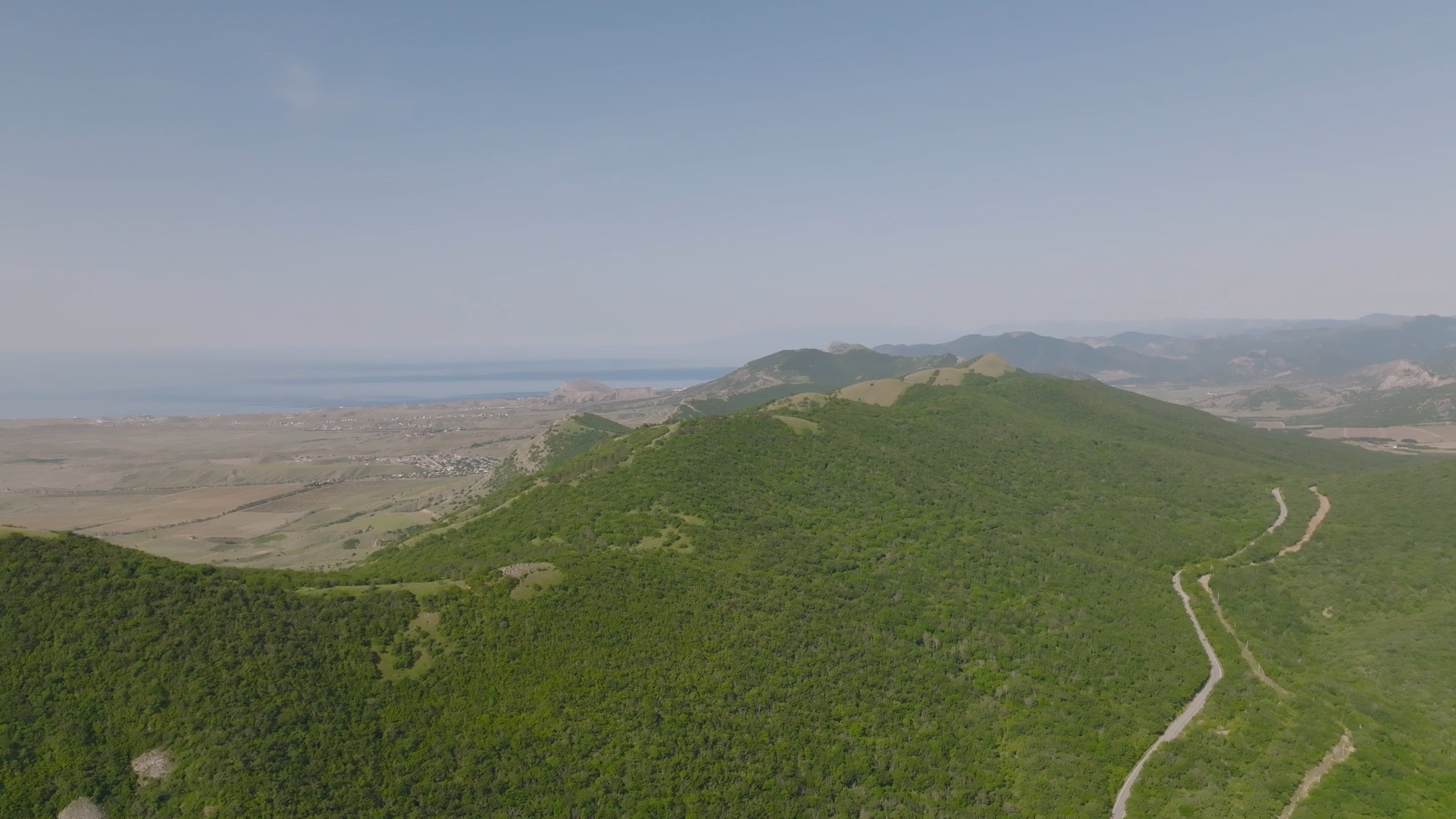 Aerial Footage of Hills and Horizon Free Stock Video Footage, Royalty ...