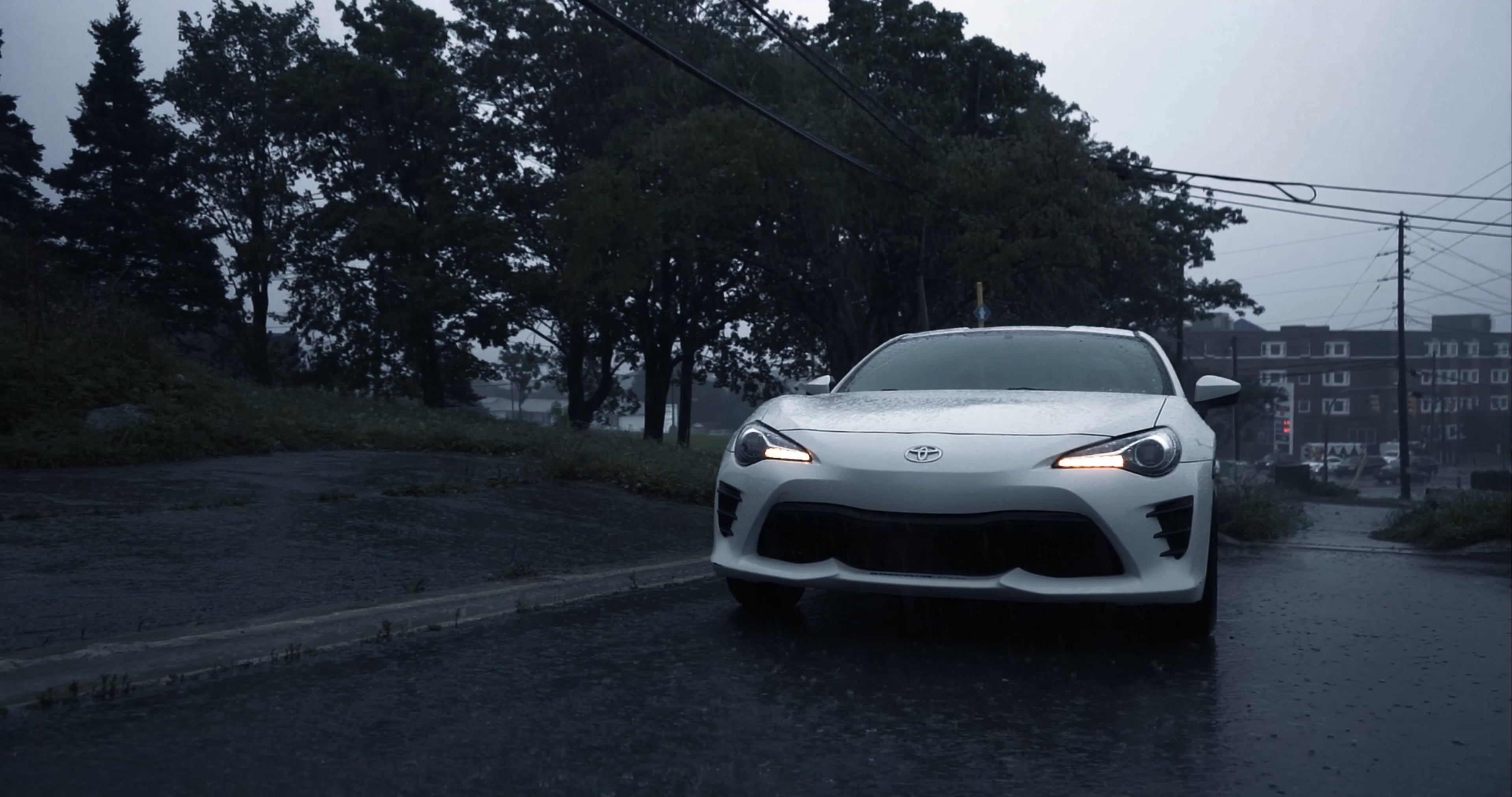 White Car on Street During Rain Free Stock Video Footage, Royalty-Free ...