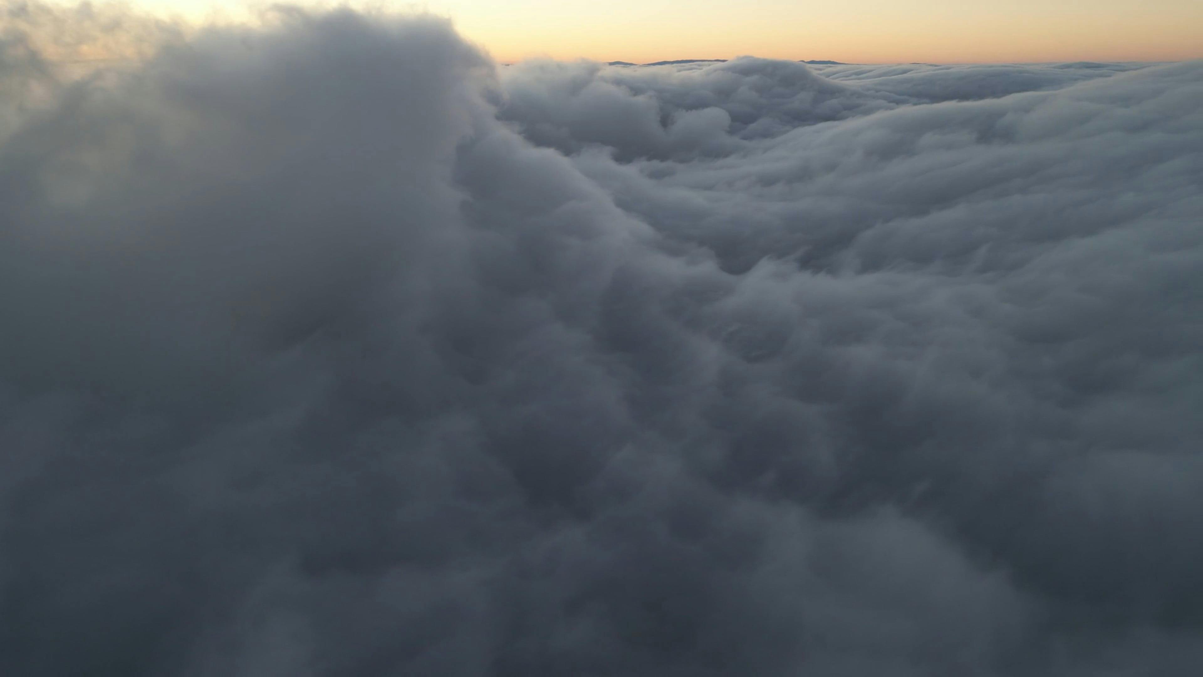 Video Footage Of Flying Over The Clouds In The Air Free Stock Video ...