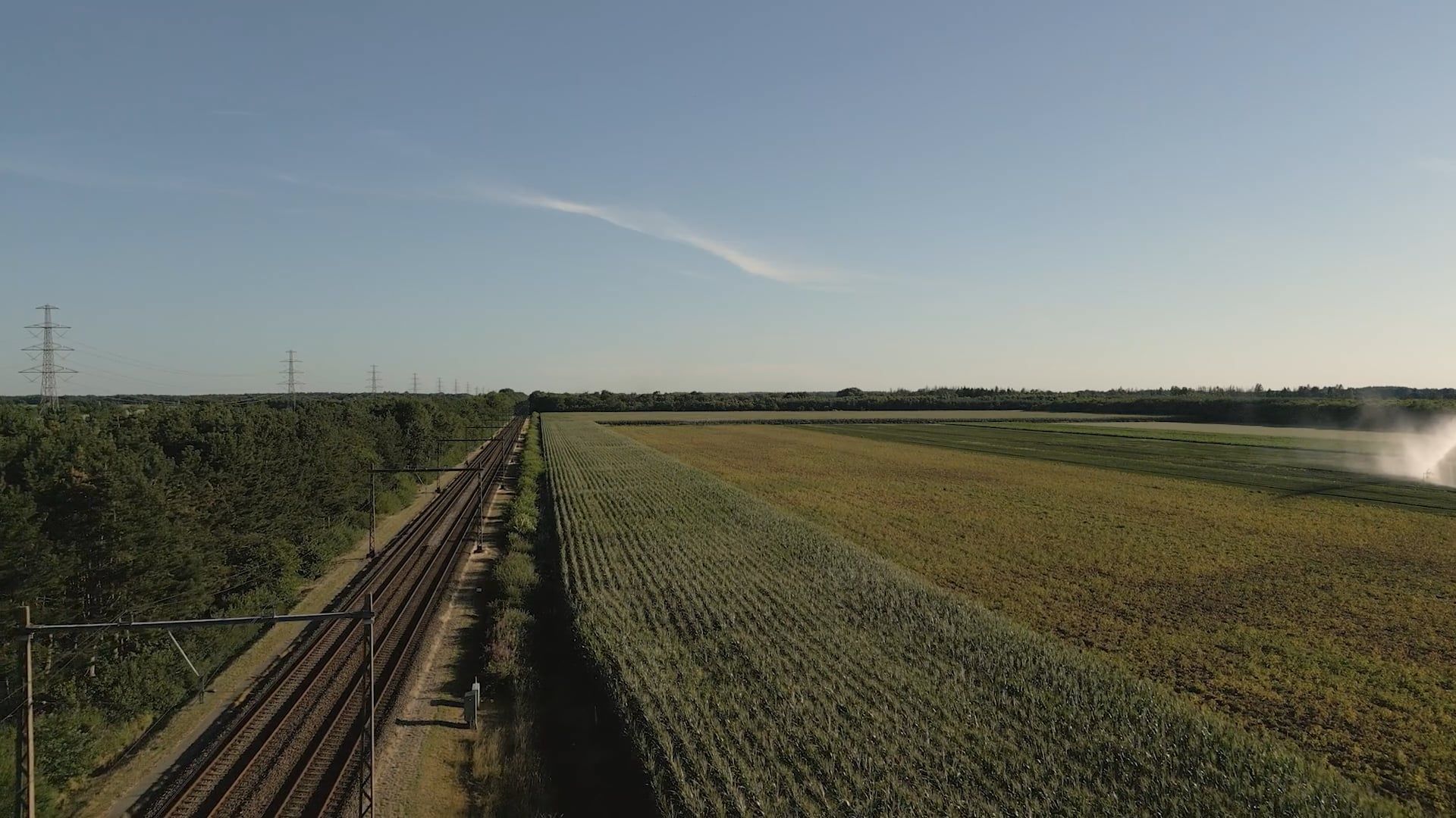 A train is traveling through a field Free Stock Video Footage, Royalty ...