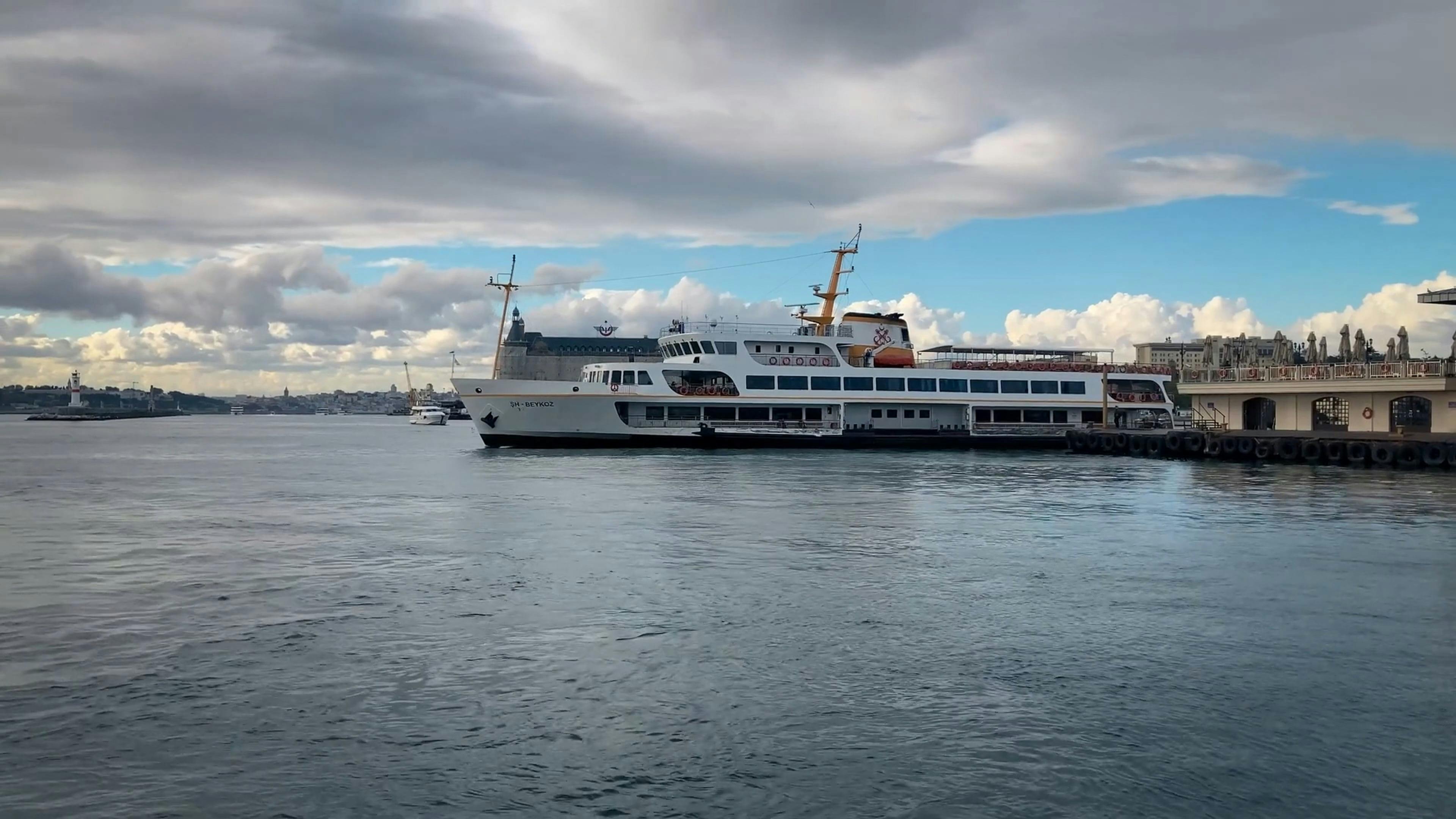 Ferry Boat Moving on the Sea Free Stock Video Footage, Royalty-Free 4K ...