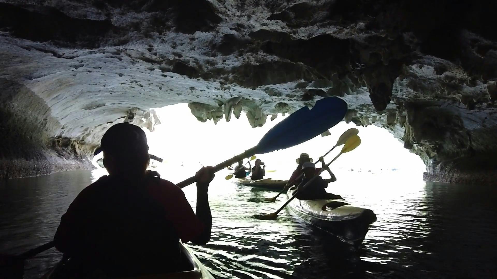 Kayakers in Cave Free Stock Video Footage, Royalty-Free 4K & HD Video Clip