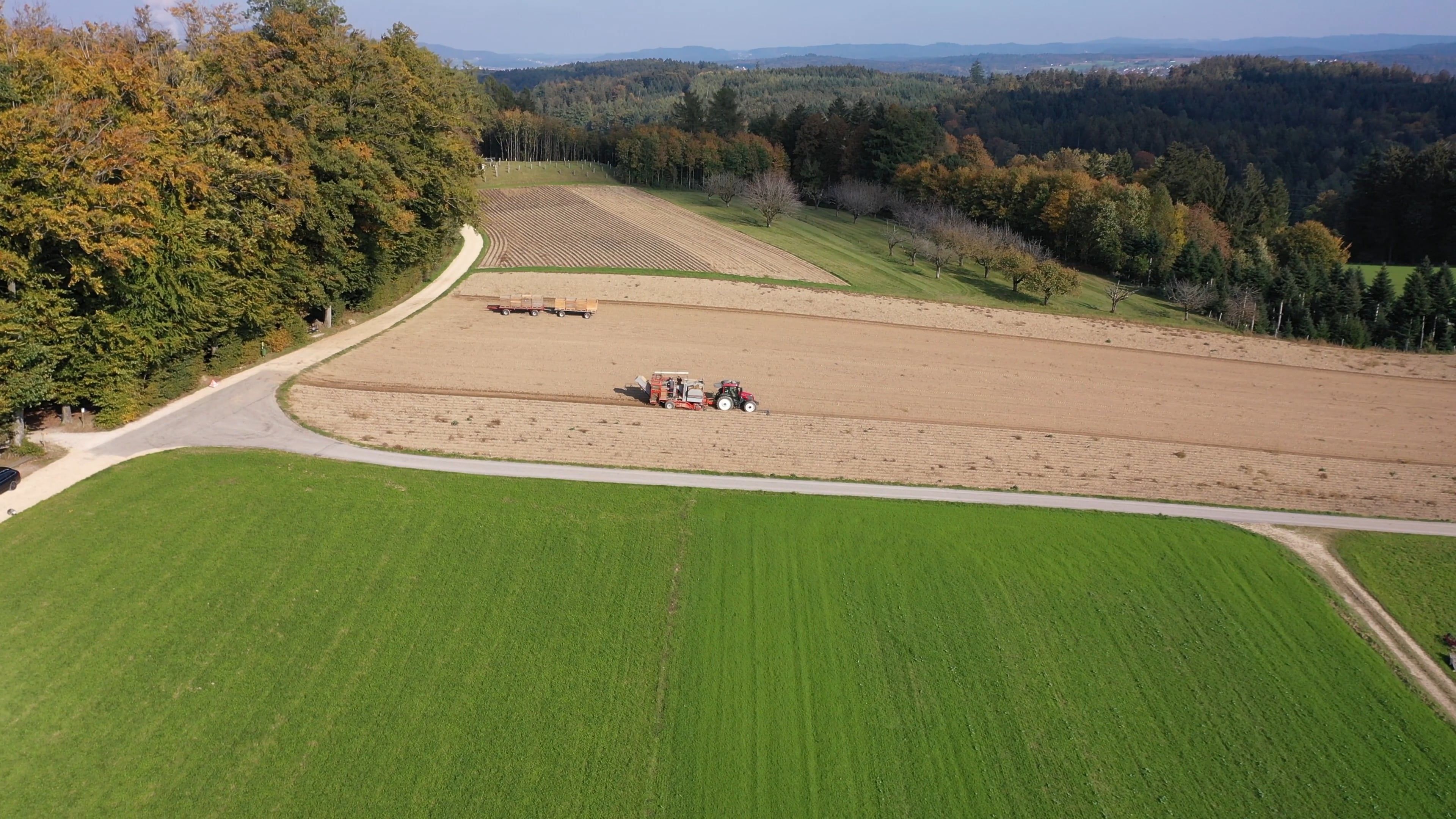 Drone Footage of a Farm Field Free Stock Video Footage, Royalty-Free 4K ...