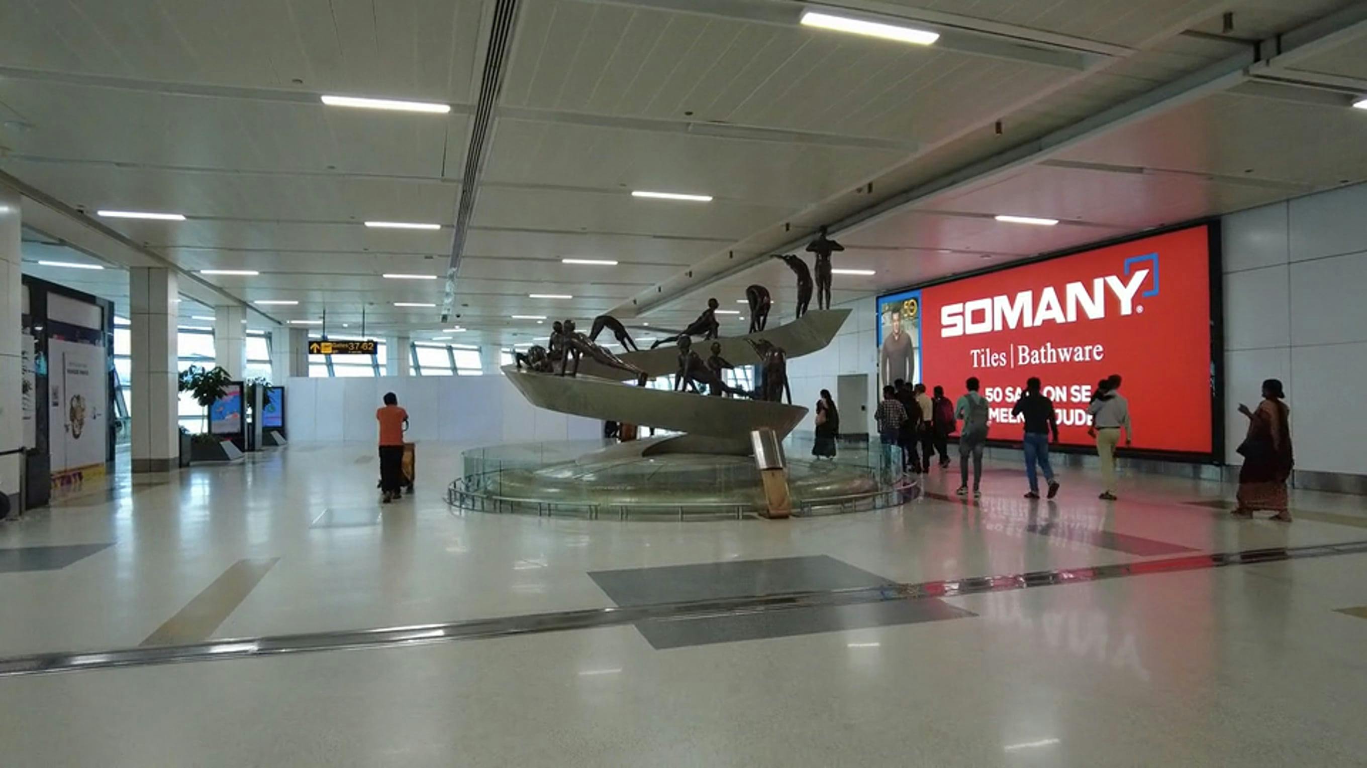 Sculptures in Airport Terminal Free Stock Video Footage, Royalty-Free ...