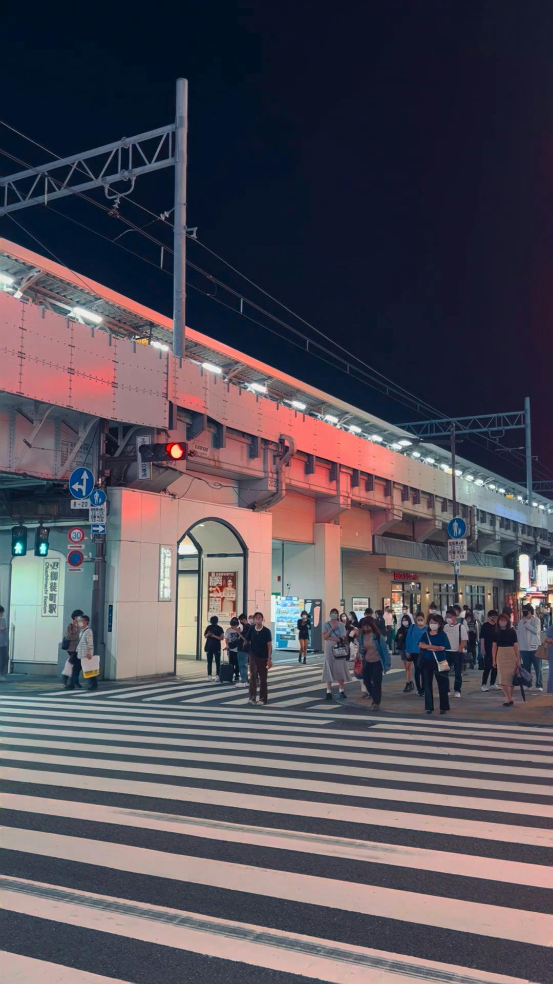 A Group of People Walking at Shibuya Crossing at Night Free Stock Video ...