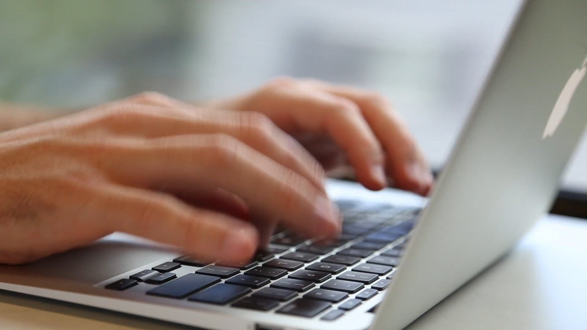 Person Typing · Free Stock Video