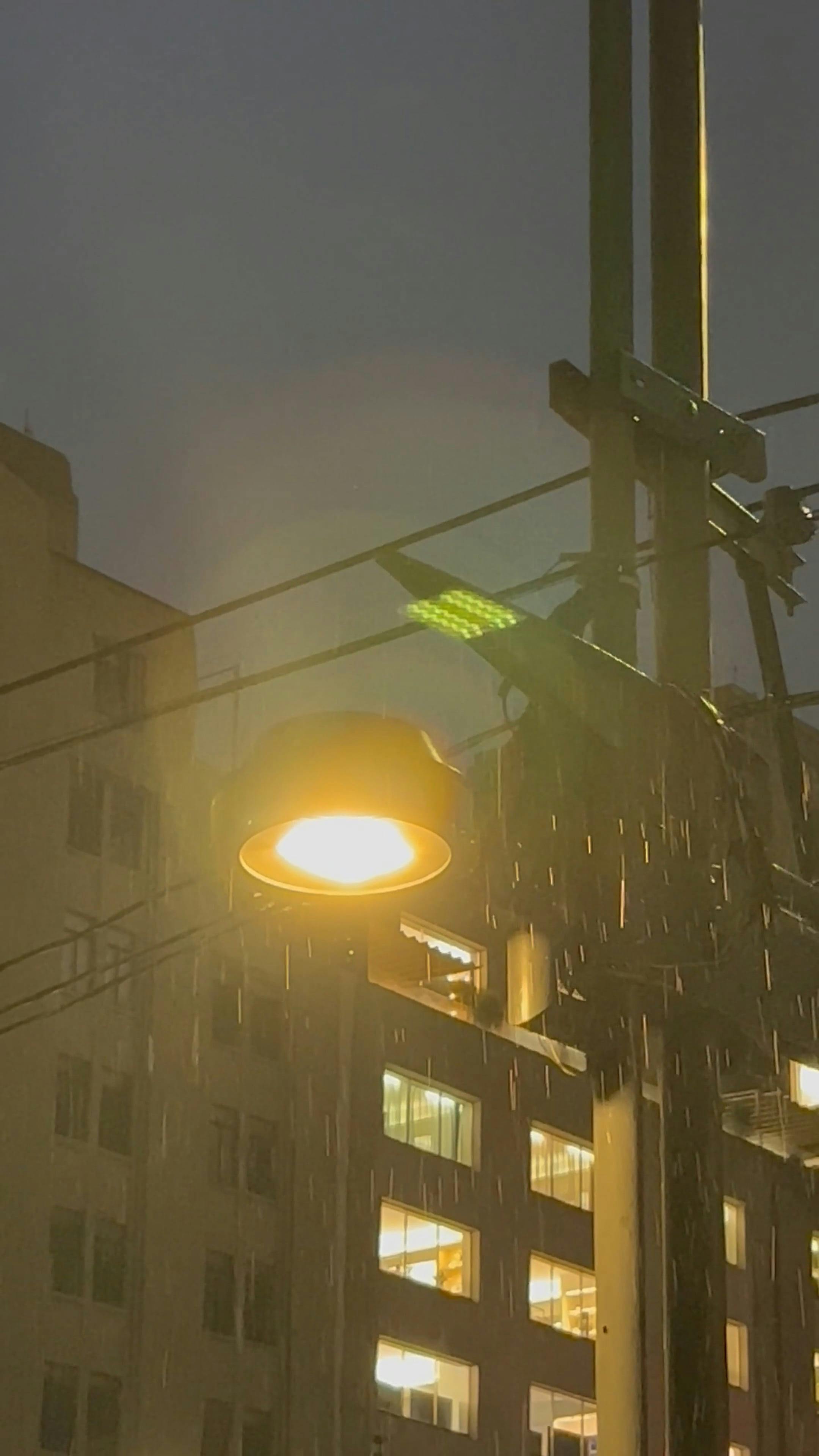 Street Lamp During Rain Free Stock Video Footage, Royalty-Free 4K & HD ...