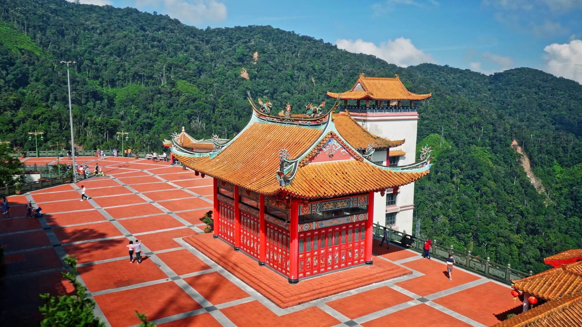 Courtyard of Temple Free Stock Video Footage, Royalty-Free 4K & HD ...