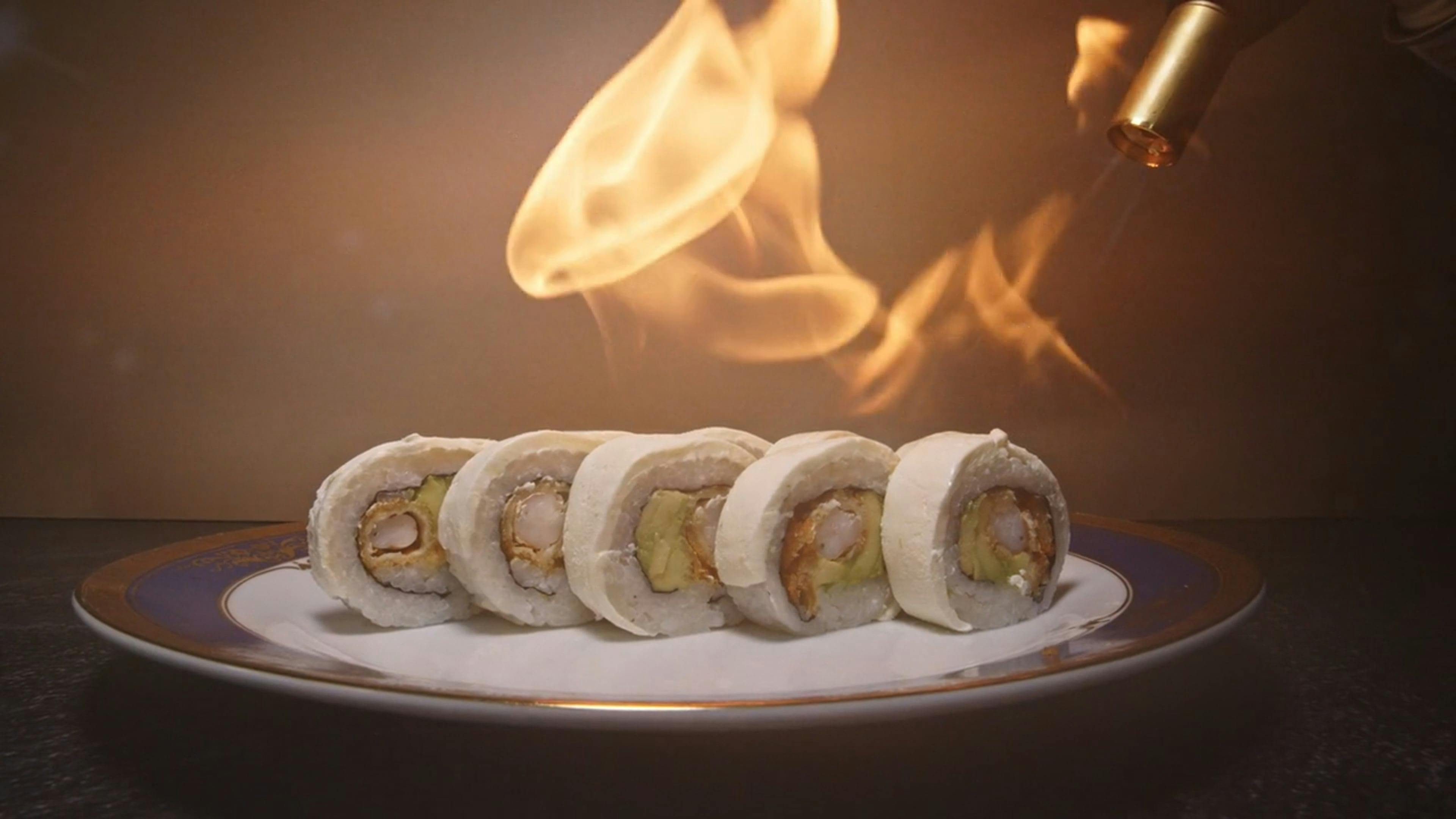 Flaming Rolls on Plate Free Stock Video Footage, Royalty-Free 4K & HD ...