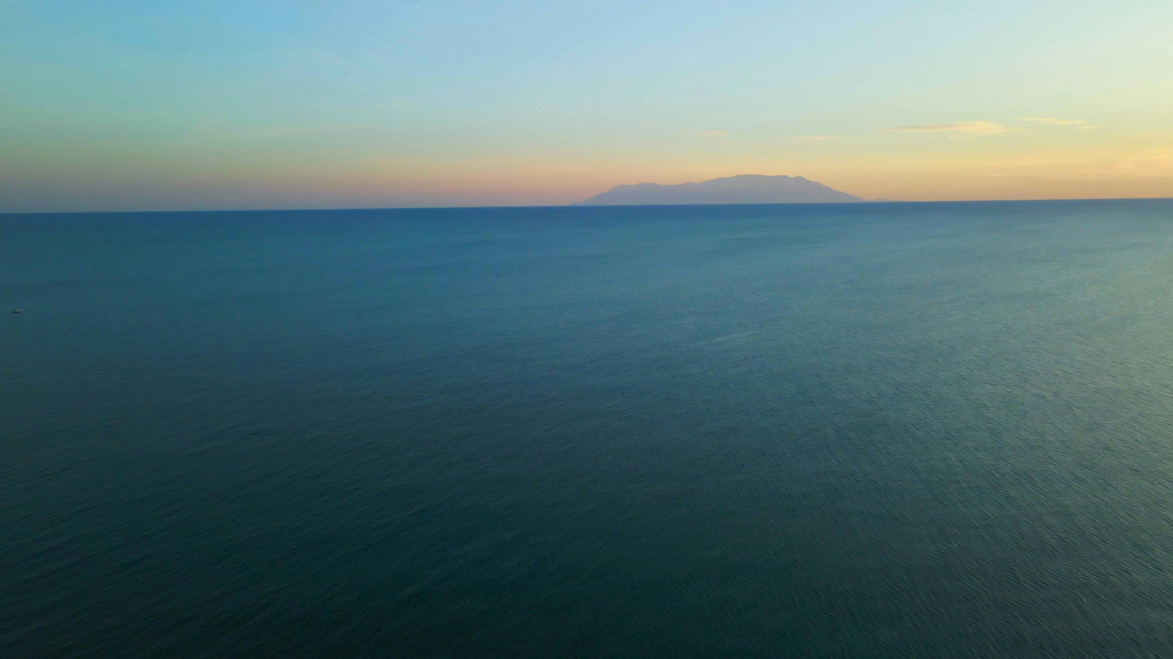 Drone Footage of the Ocean During Sunset Free Stock Video Footage ...