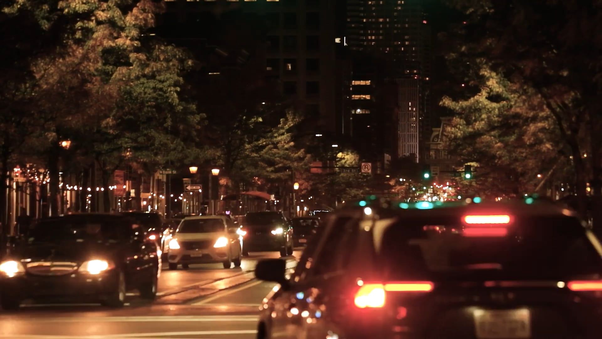 Night Traffic in Philadelphia Free Stock Video Footage, Royalty-Free 4K ...
