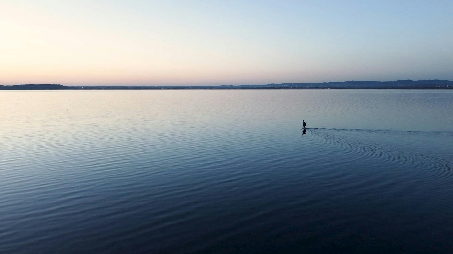 Person Walking on Water near Shore Free Stock Video Footage, Royalty ...