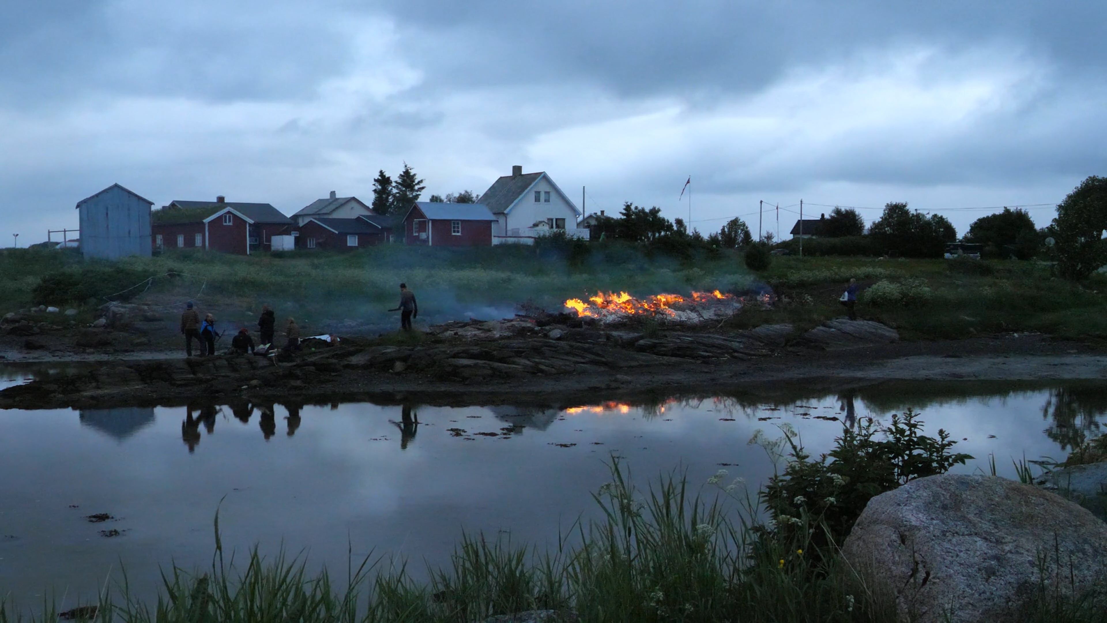 Fire Near the Lake Free Stock Video Footage, Royalty-Free 4K & HD Video ...