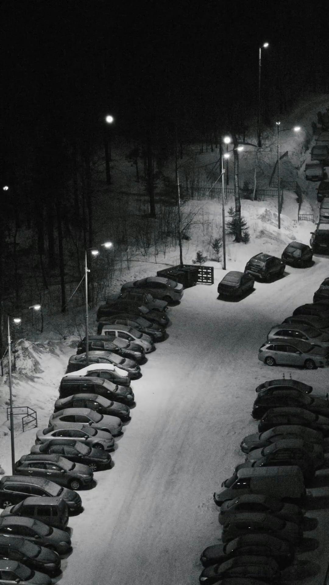 A Lamp Post on a Snowy Night Free Stock Video Footage, Royalty-Free 4K ...