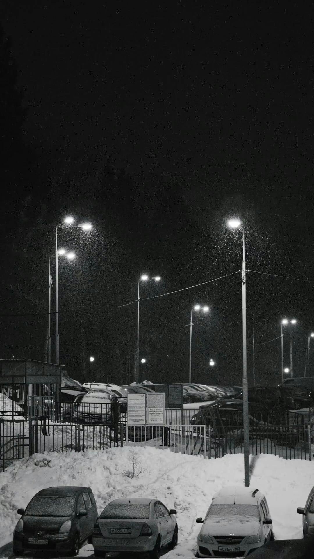 Falling Snow on Light Post Free Stock Video Footage, Royalty-Free 4K ...