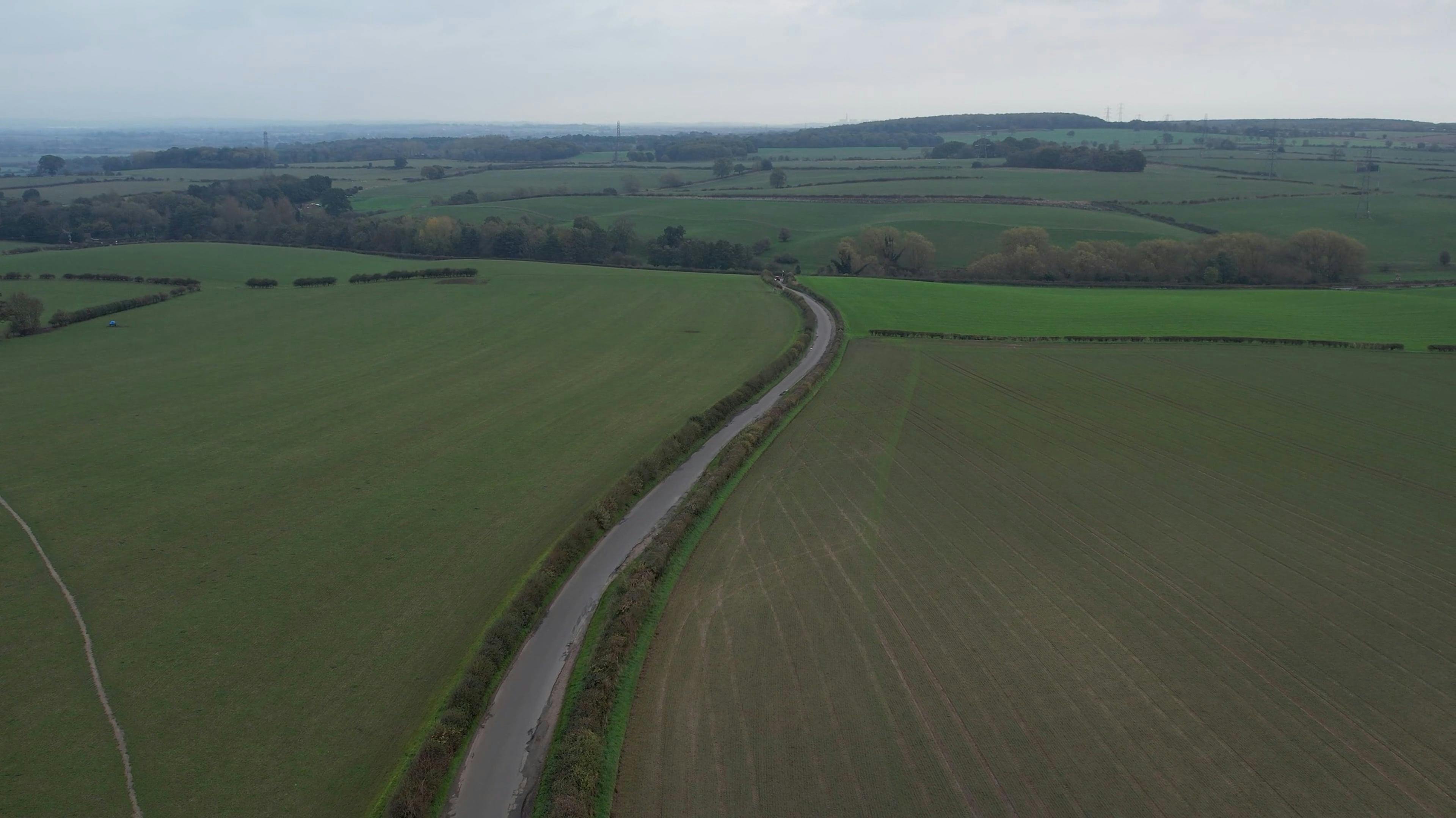 Drone Footage of Long Narrow Road Free Stock Video Footage, Royalty ...