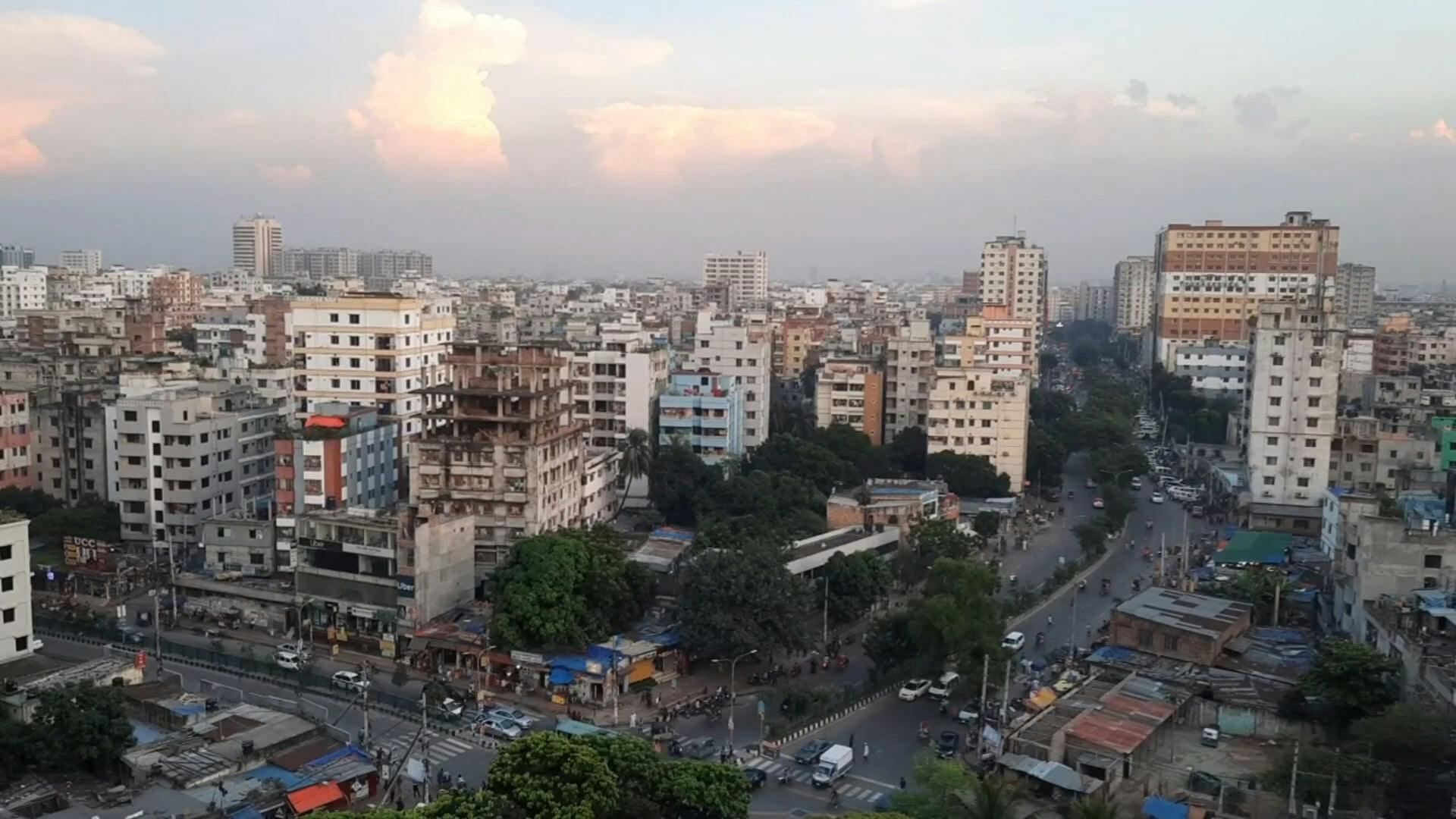 Footbridge over Roundabout in City Free Stock Video Footage, Royalty ...