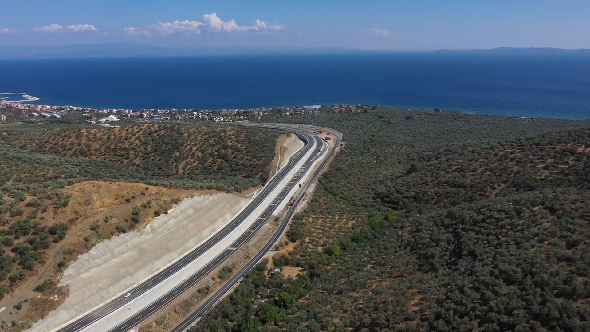 Highway on Seashore in Turkey Free Stock Video Footage, Royalty-Free 4K ...